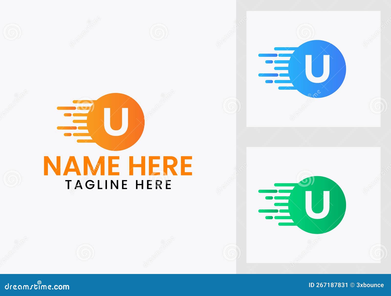 Letter U Technology Logo Design Template. Modern Logotype Symbol Stock ...