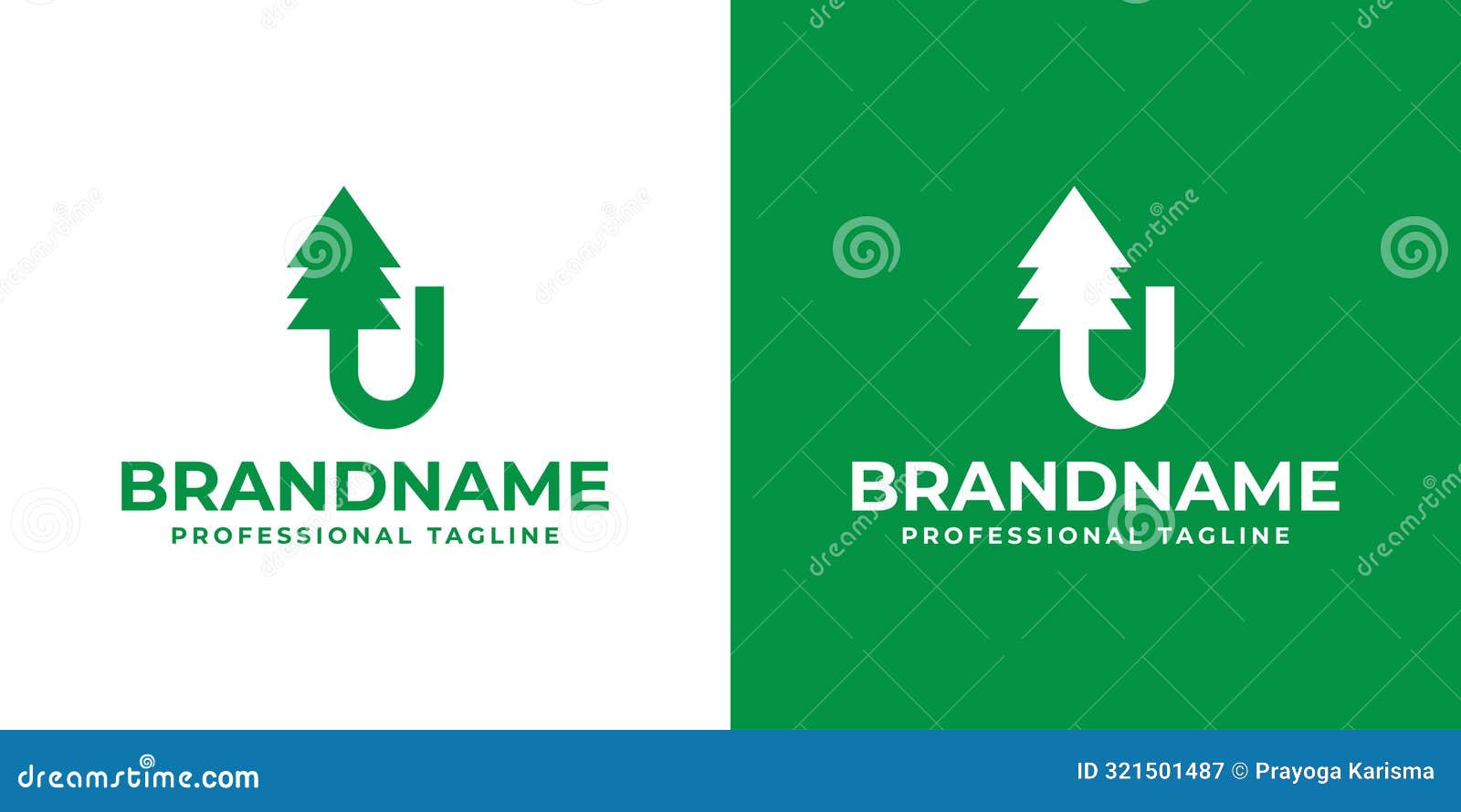 Letter U Tree Logo, Perfect for Environmental Organizations and Eco ...