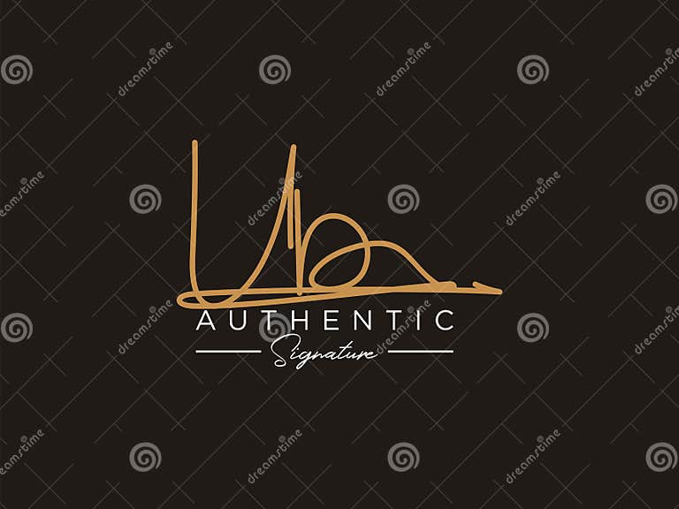 Letter UB Signature Logo Template Vector Stock Vector - Illustration of ...