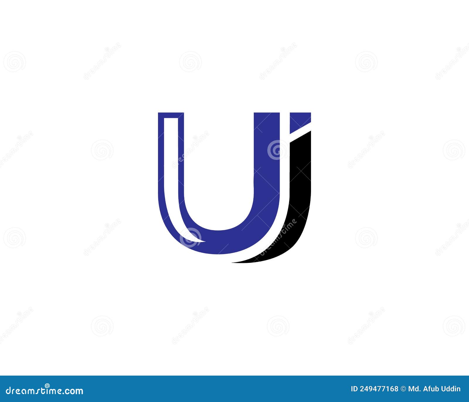 Letter UJ Logo Design Idea Concept Stock Vector - Illustration of ...
