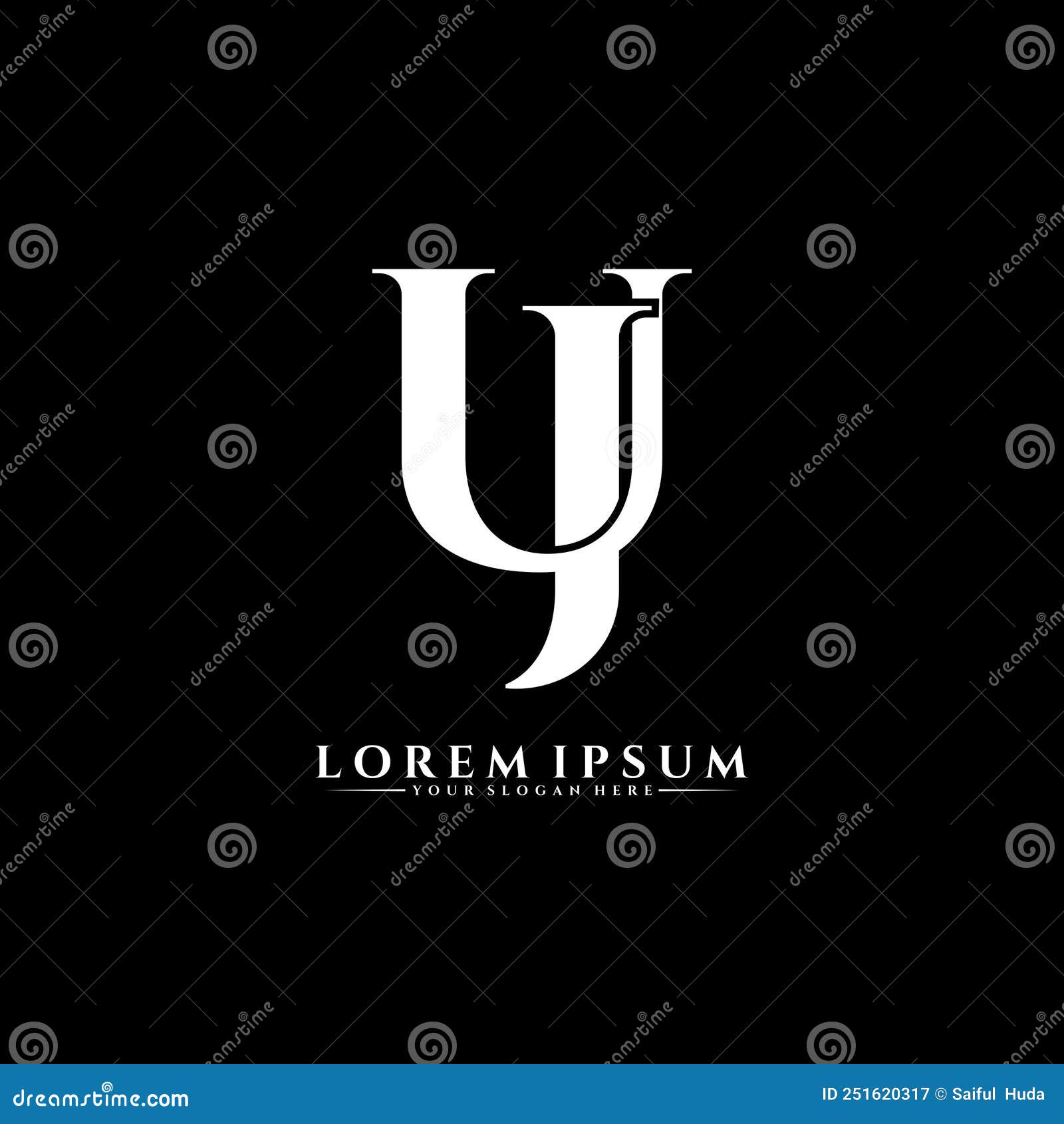 Letter UJ Simple Monogram Logo Icon Design. Stock Vector - Illustration ...