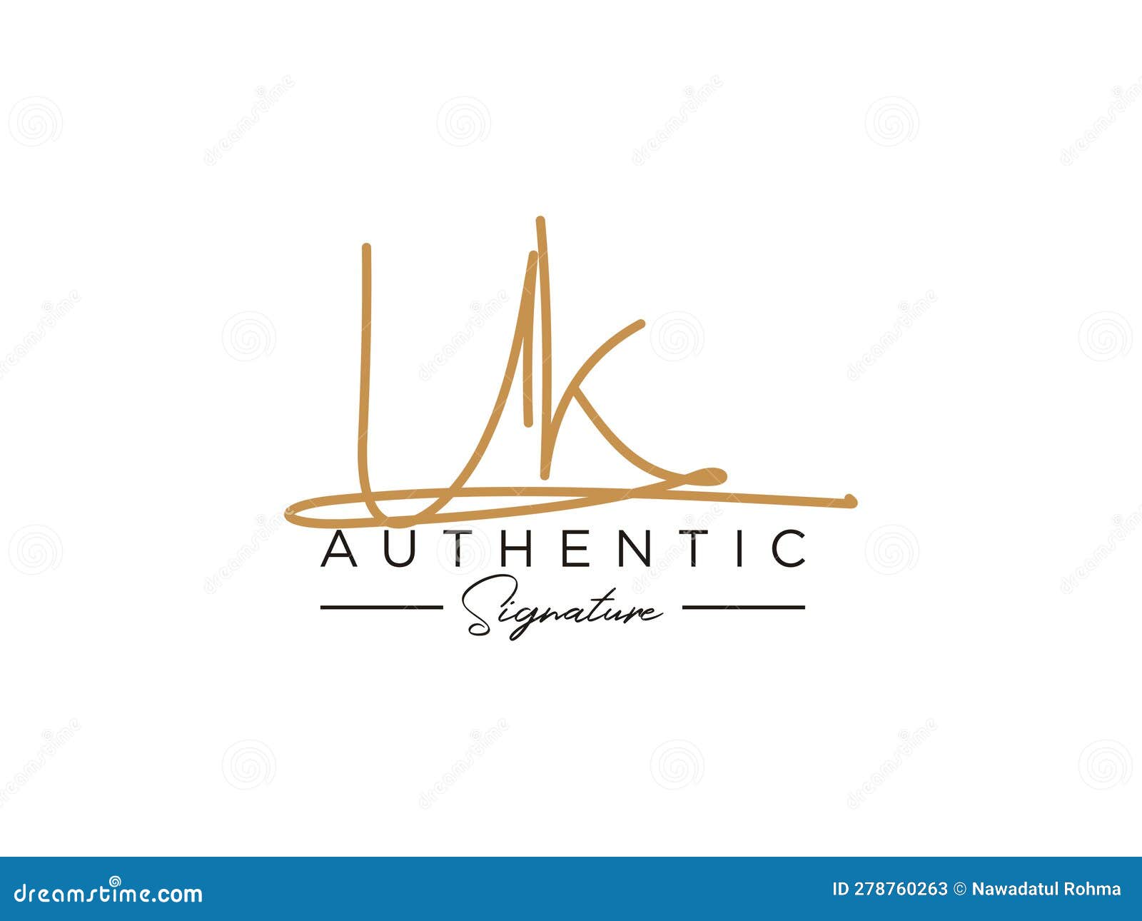 Letter UK Signature Logo Template Vector Stock Vector - Illustration of ...