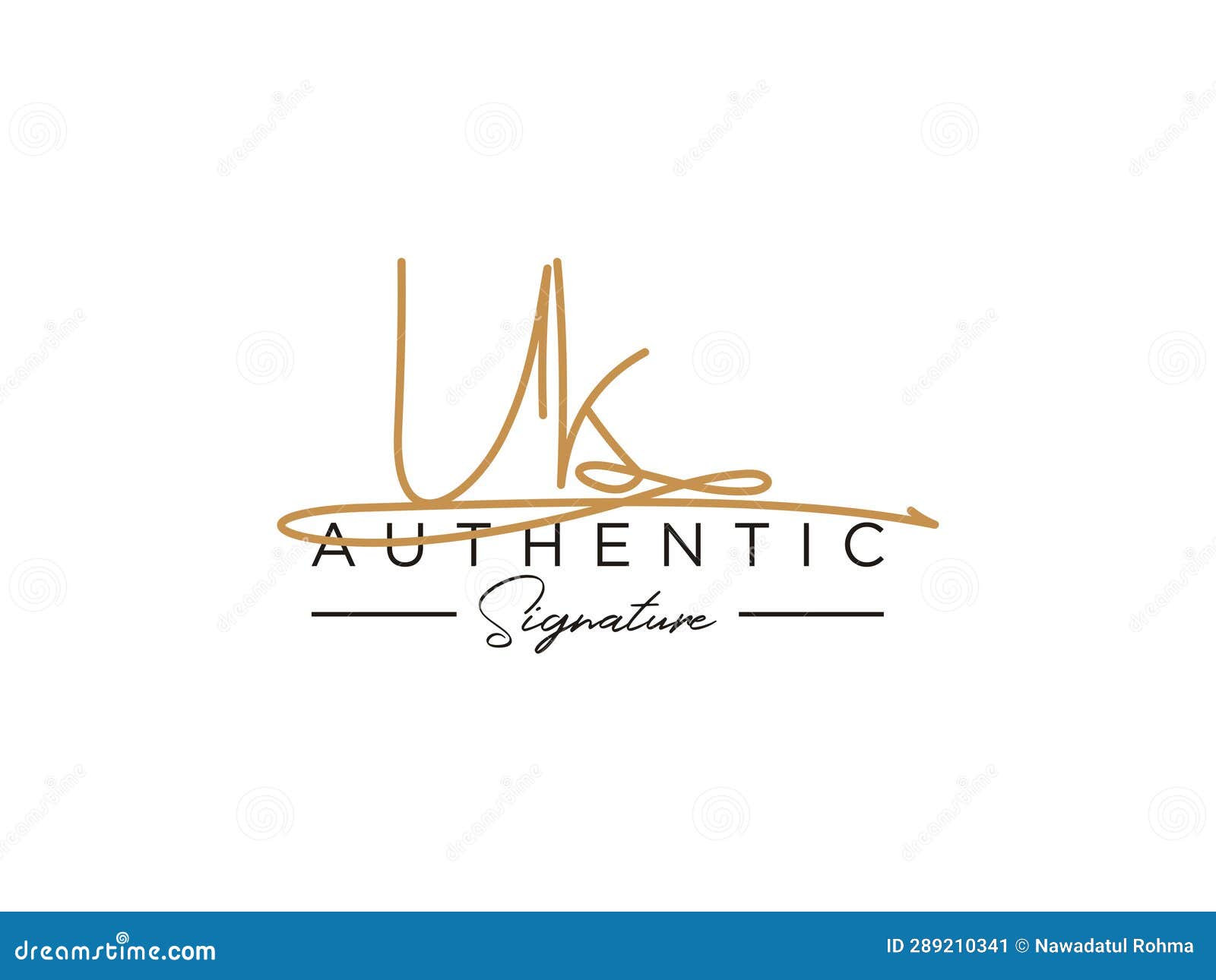 Letter UK Signature Logo Template Vector Stock Vector - Illustration of ...