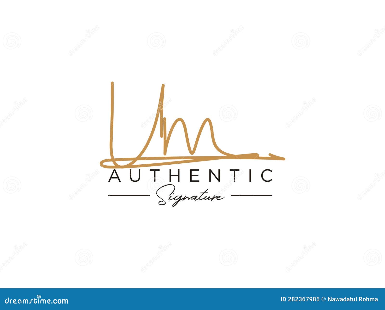 Letter UM Signature Logo Template Vector Stock Vector - Illustration of ...