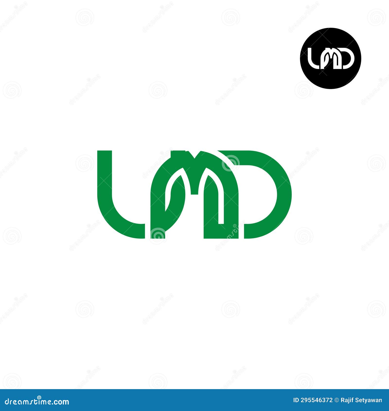 Letter UMD Monogram Logo Design Stock Vector - Illustration of minimal ...