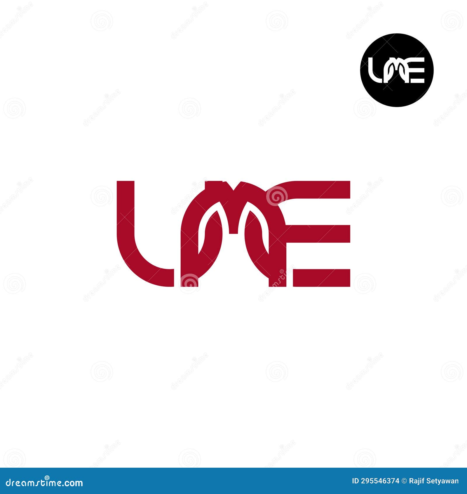 Letter UME Monogram Logo Design Stock Vector - Illustration of modern ...