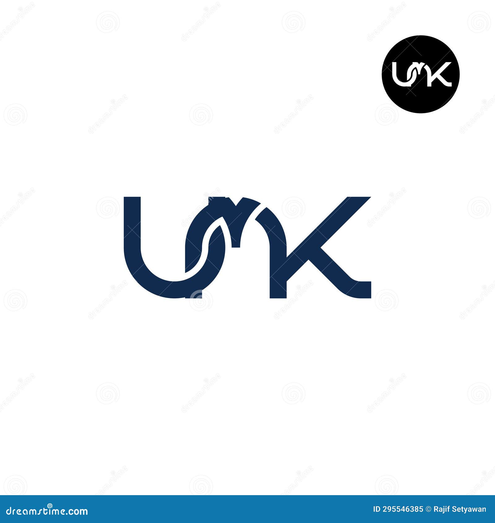Letter UMK Monogram Logo Design Cartoon Vector | CartoonDealer.com ...