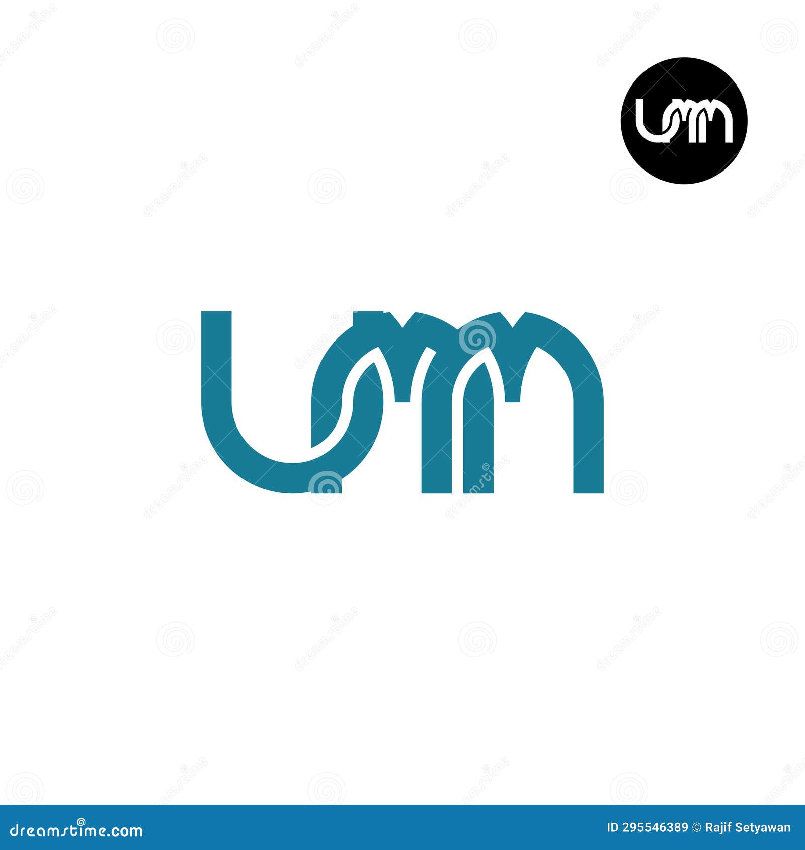 Letter UMM Monogram Logo Design Stock Vector - Illustration of ...