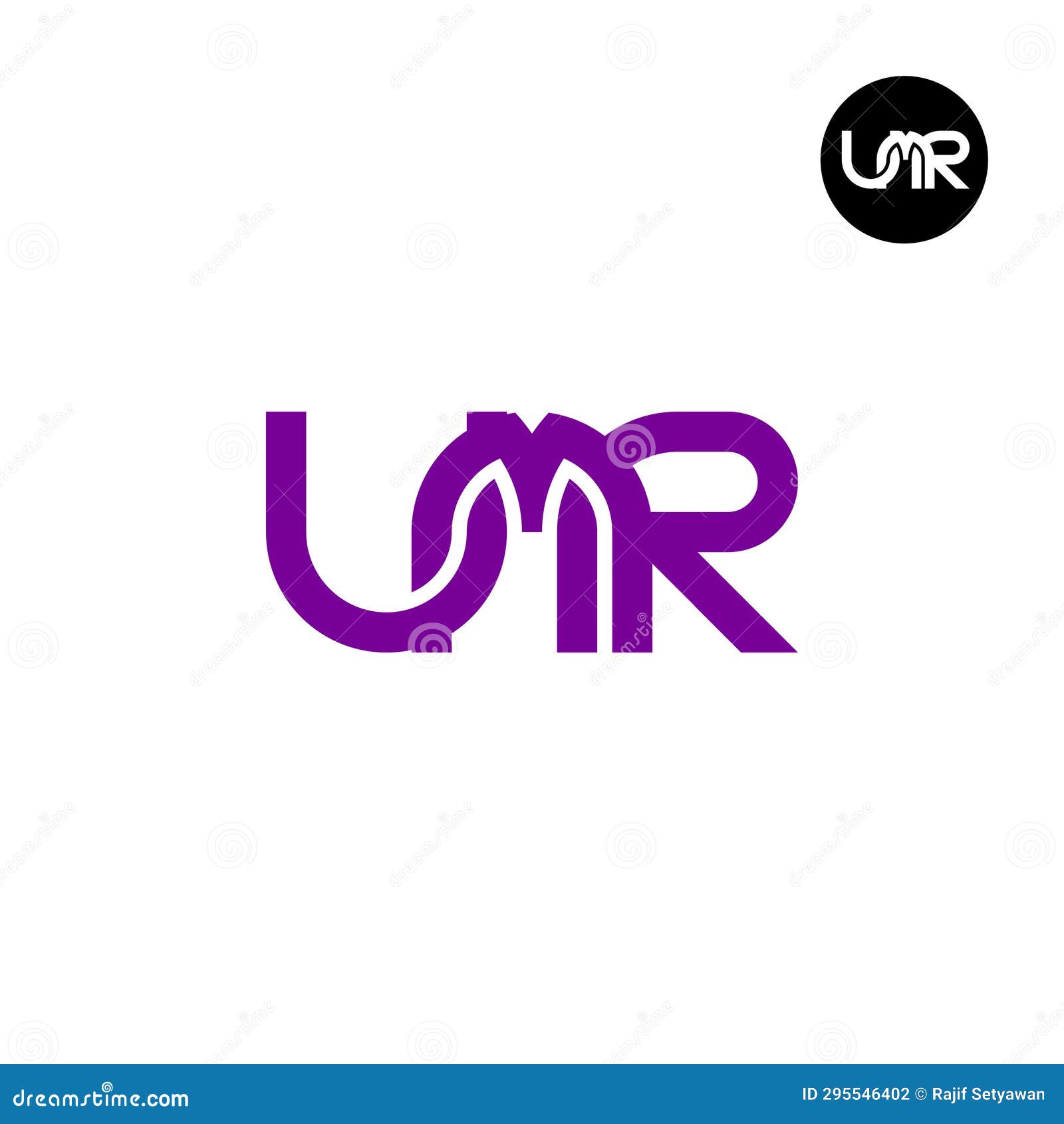Letter UMR Monogram Logo Design Stock Vector - Illustration of business ...