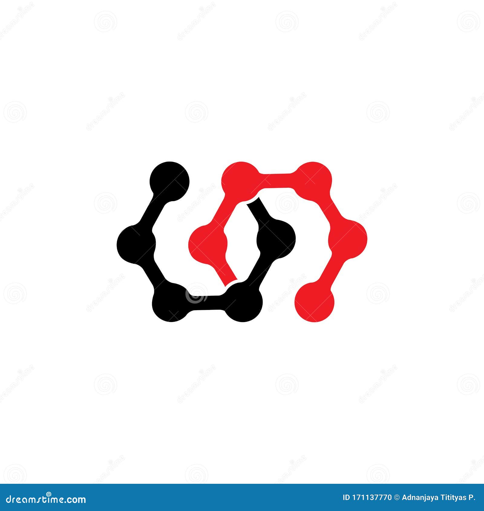 Letter Un Linked Dots Line Logo Vector Stock Vector - Illustration of ...