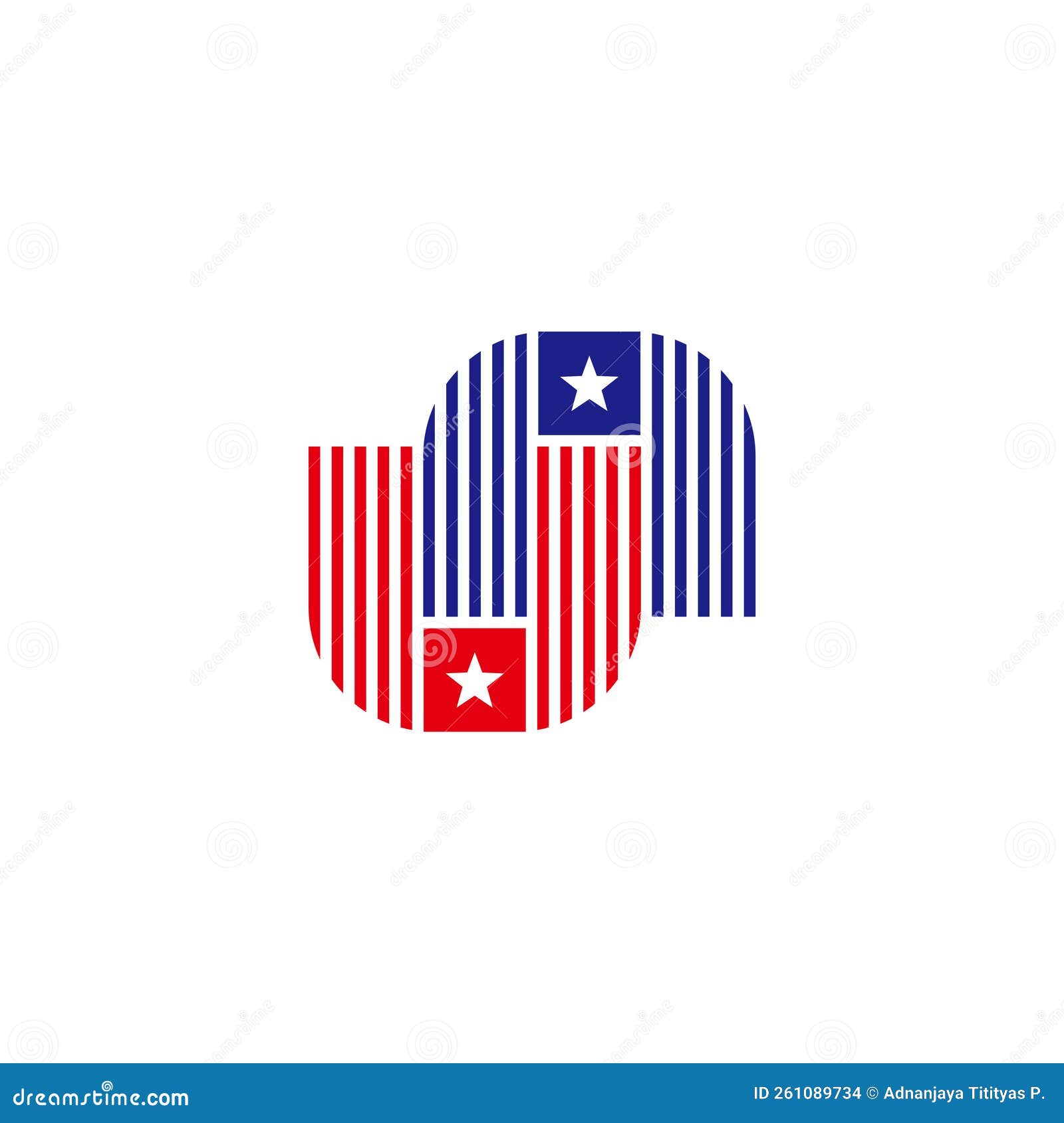 Letter Un Star Flag Nations Symbol Logo Vector Stock Vector ...