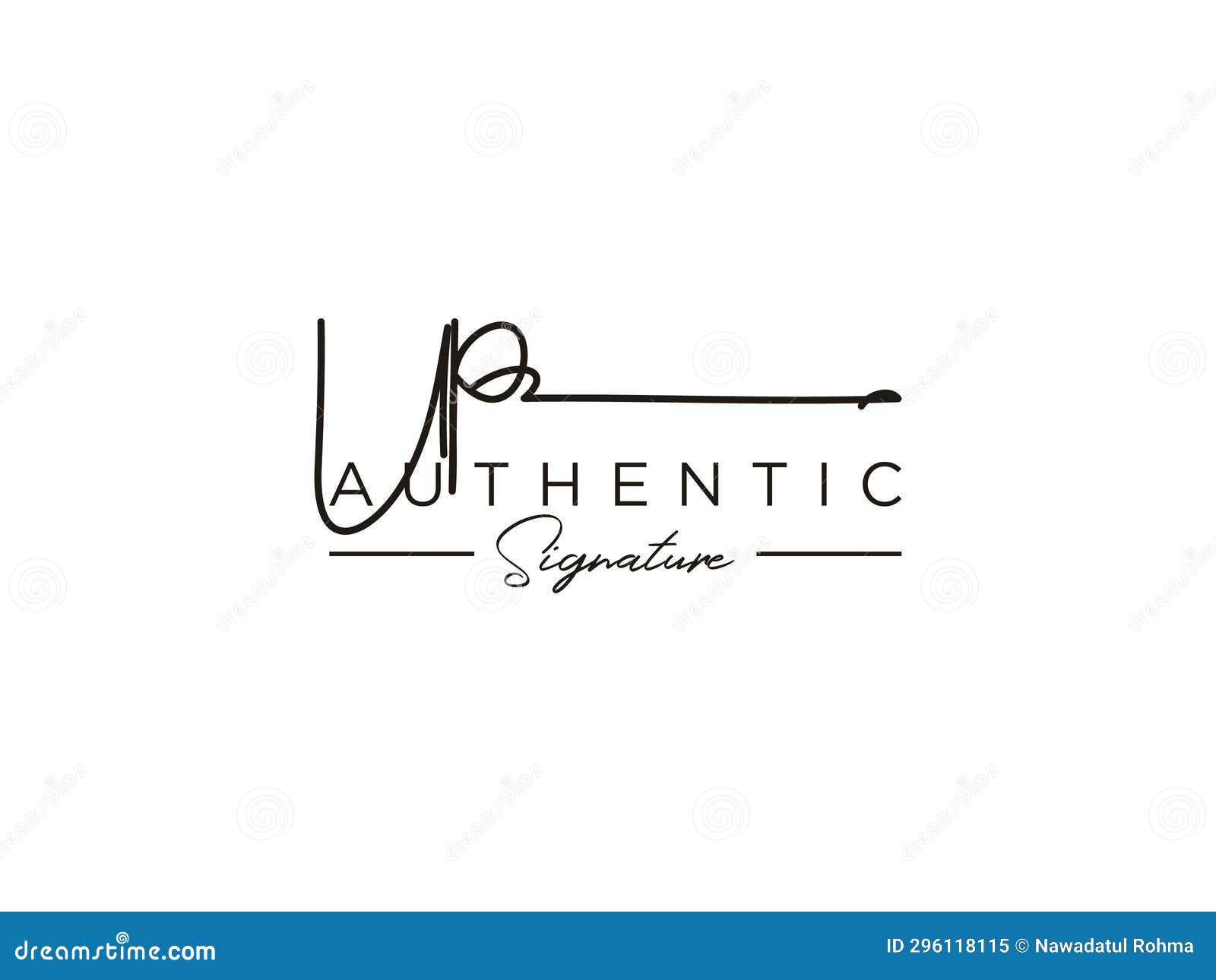 Letter UP Signature Logo Template Vector Stock Vector - Illustration of ...