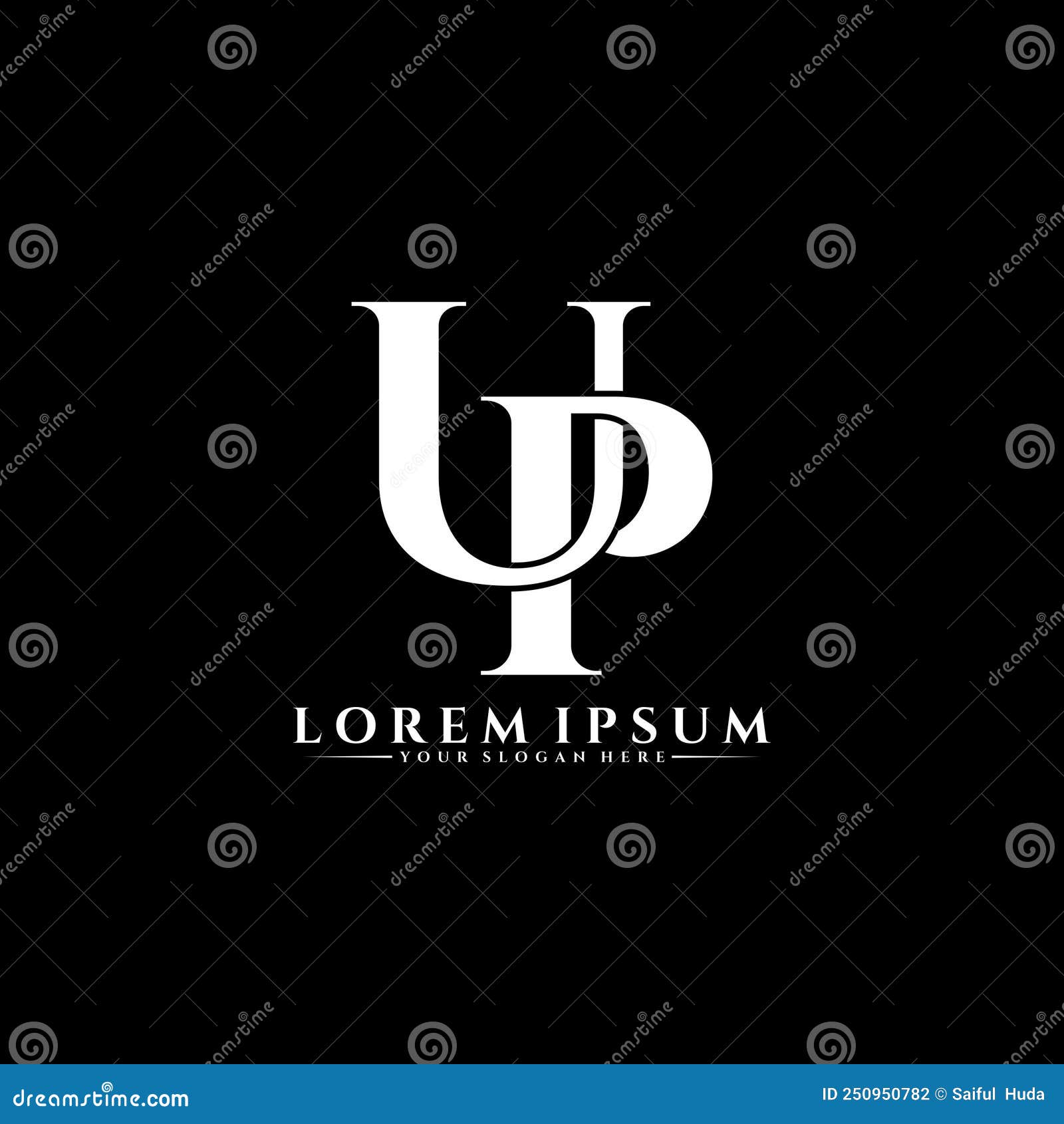 Letter UP Simple Monogram Logo Icon Design. Stock Vector - Illustration ...