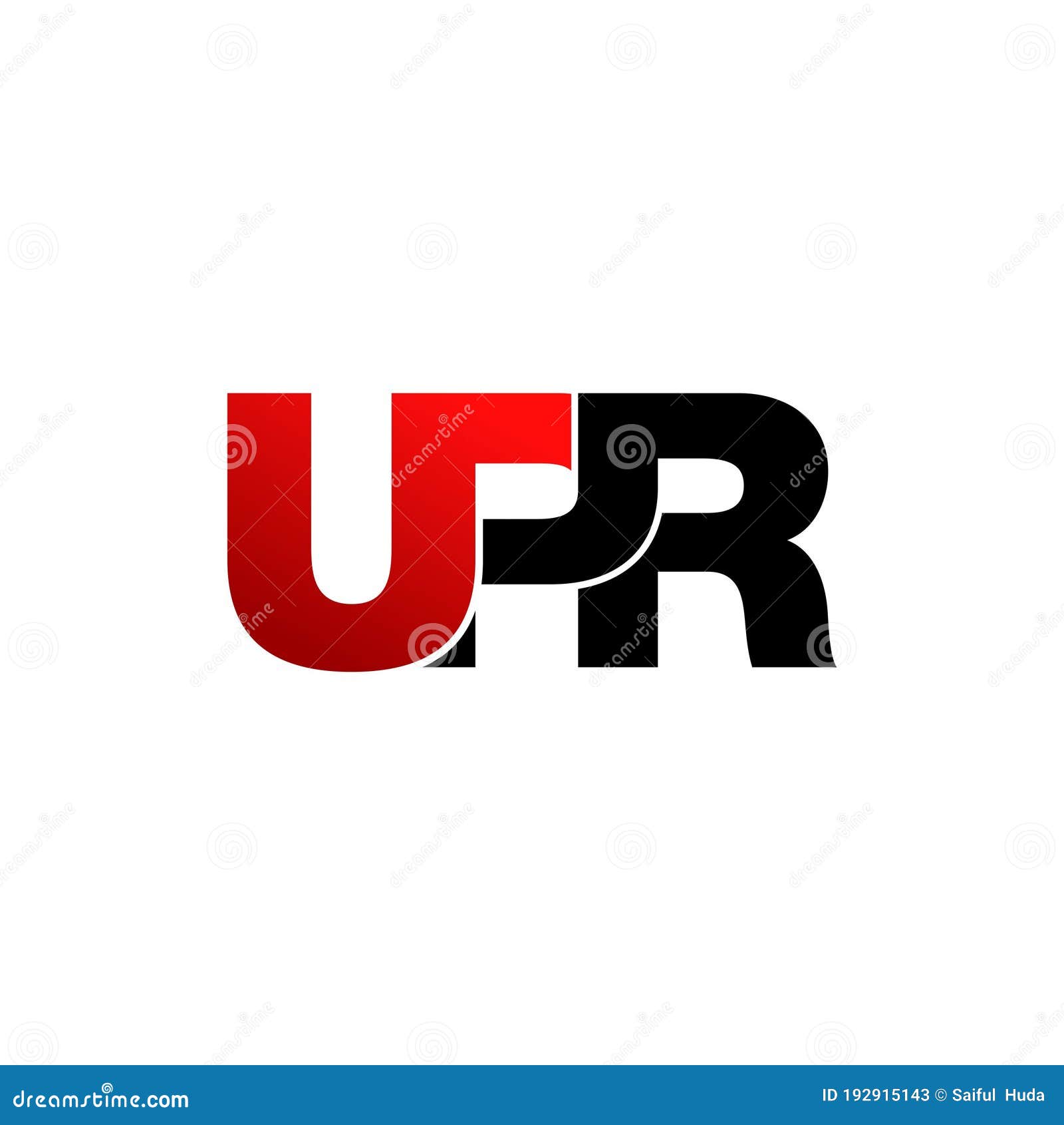 Letter Upr Simple Monogram Logo Icon Design. Stock Vector ...