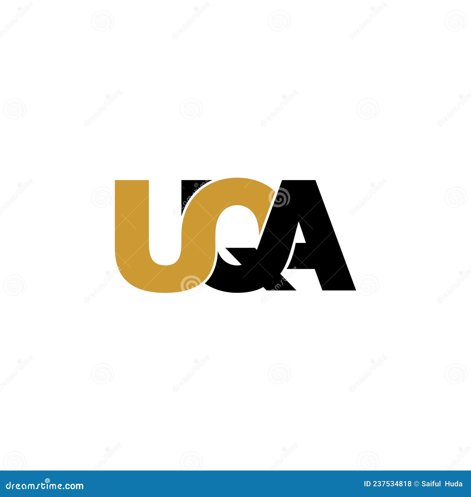 Letter UQA Simple Monogram Logo Icon Design. Stock Vector ...