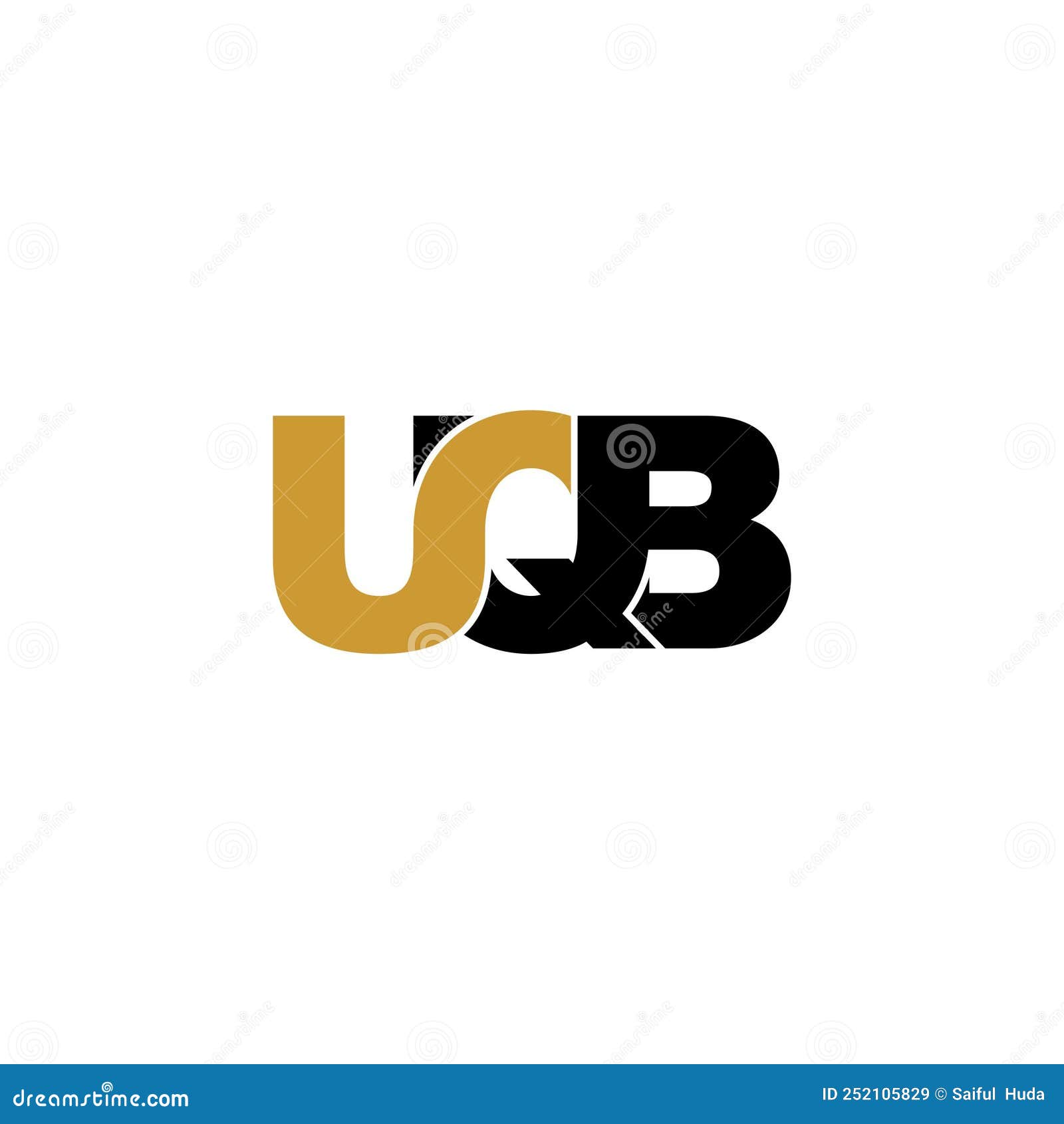 Letter UQB Simple Monogram Logo Icon Design. Stock Vector ...