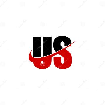 Letter US Simple Monogram Logo Icon Design. Stock Vector - Illustration ...