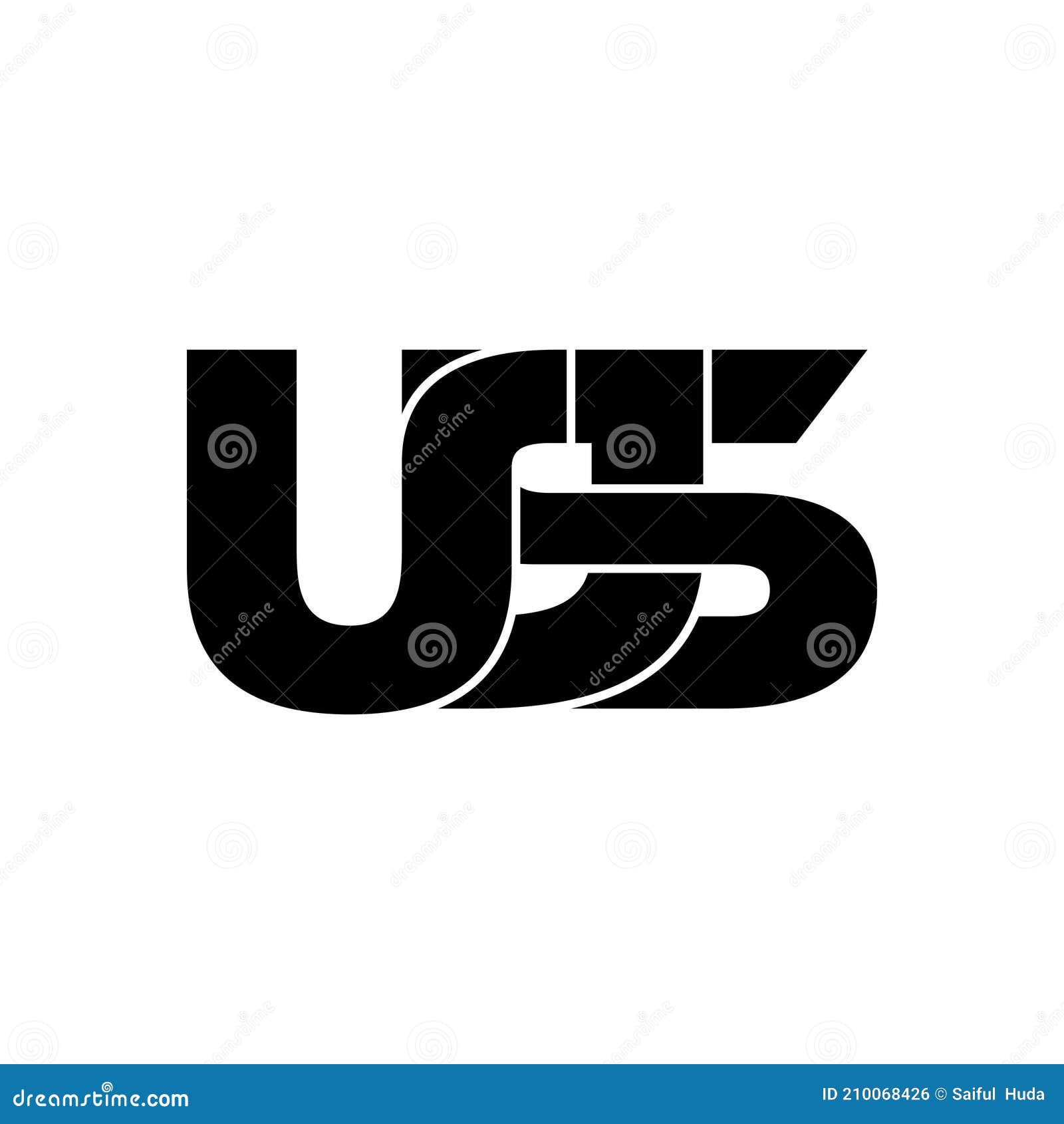 Letter USJ Simple Monogram Logo Icon Design. Stock Vector ...