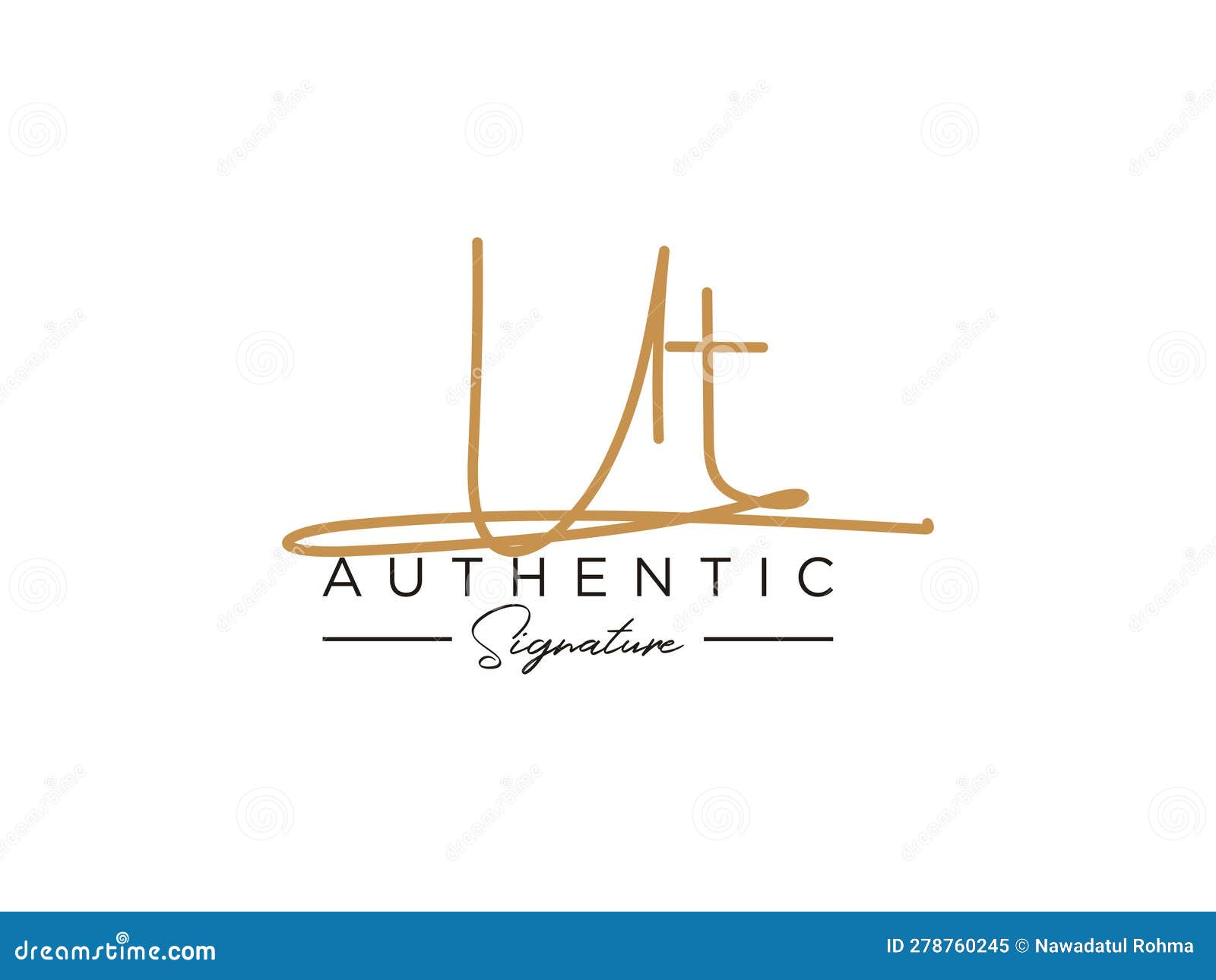Letter UT Signature Logo Template Vector Stock Vector - Illustration of ...