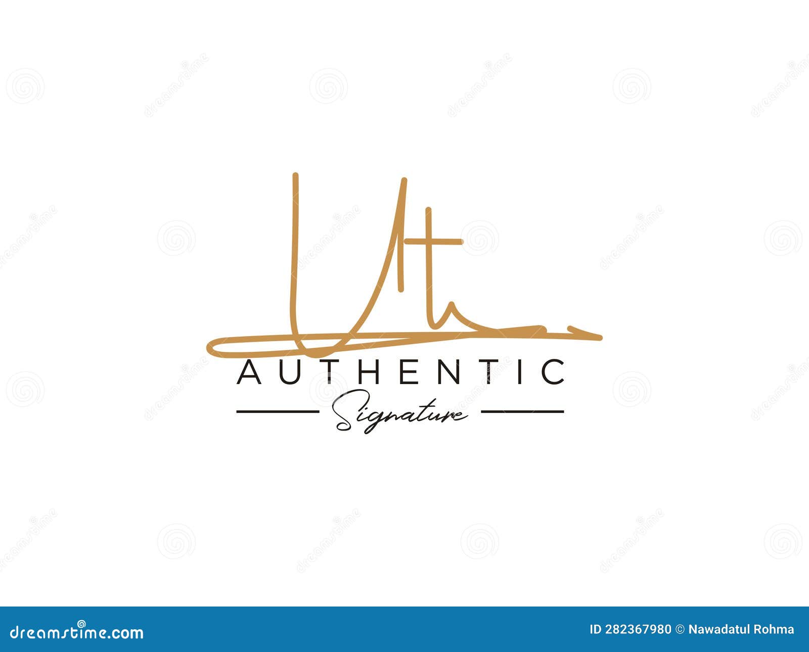 Letter UT Signature Logo Template Vector Stock Vector - Illustration of ...