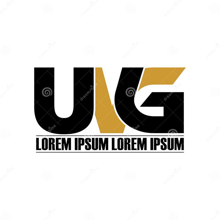 Letter UVG Simple Monogram Logo Icon Design. Stock Vector ...