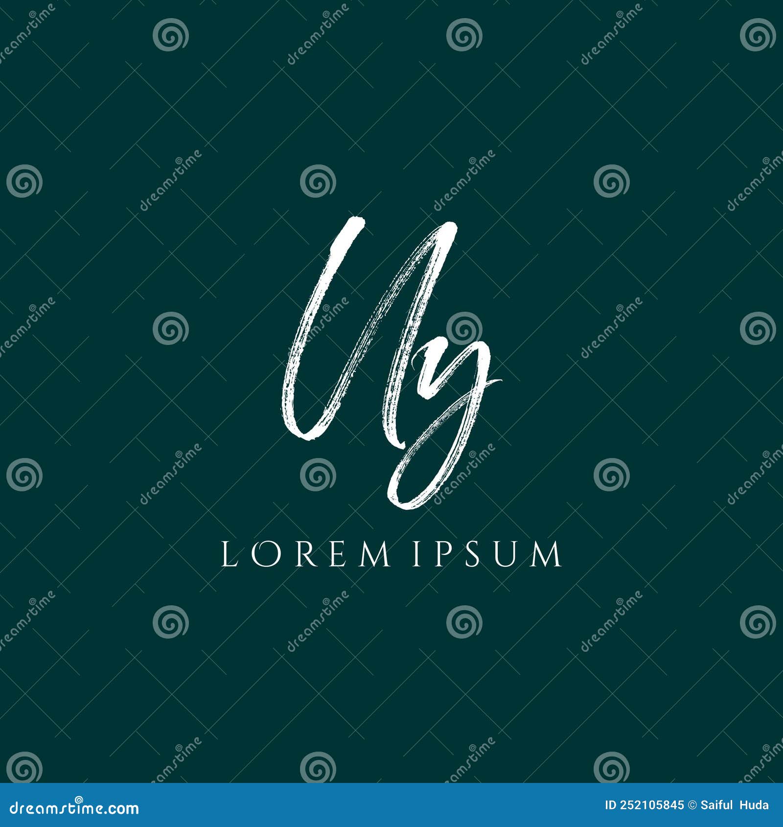 Letter UY Simple Monogram Logo Icon Design. Stock Vector - Illustration ...