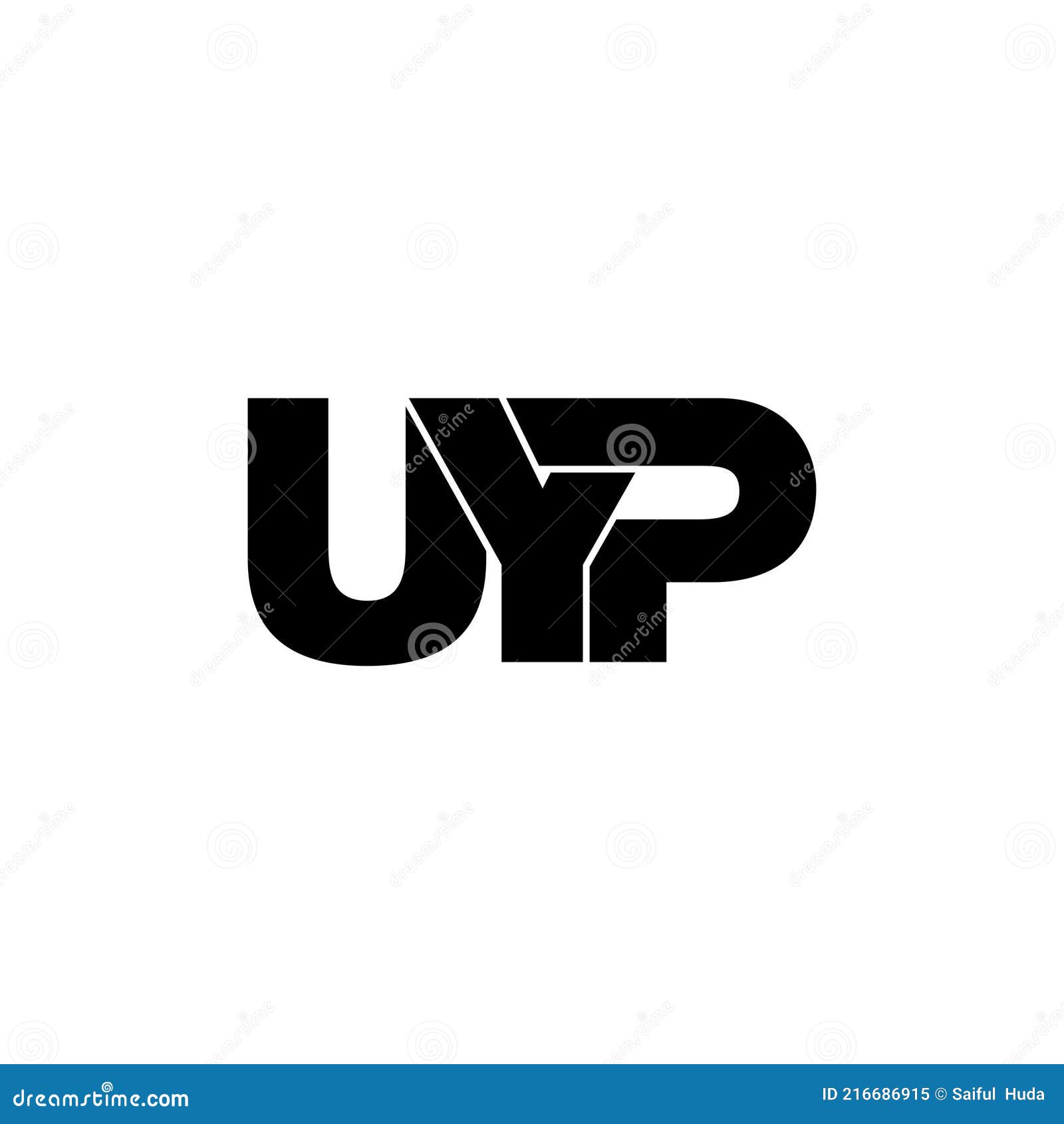 Letter UYP Simple Monogram Logo Icon Design. Stock Vector ...