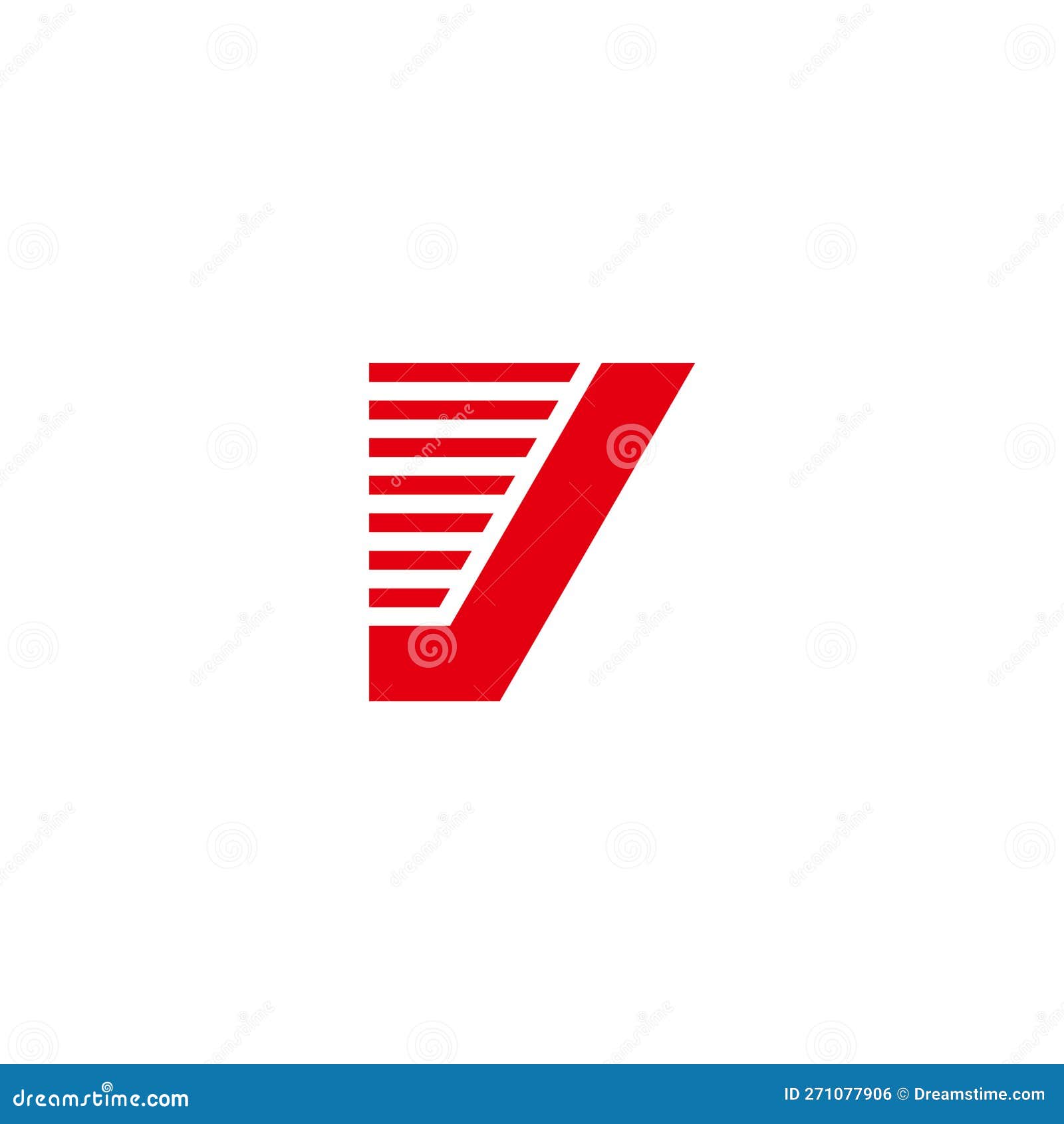 Letter V Abstract Fast Motion Logo Vector Stock Vector - Illustration ...