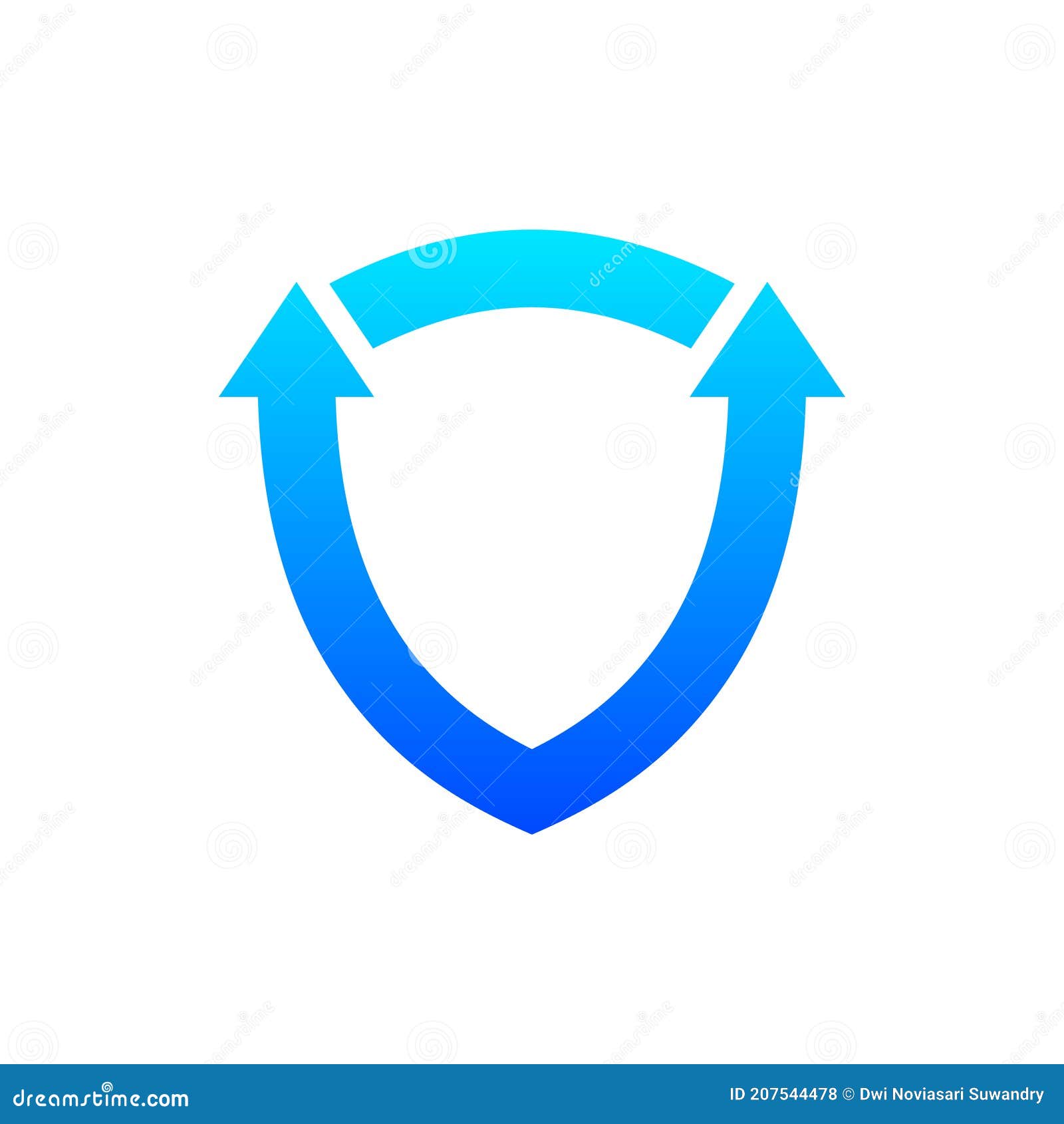 Letter V Arrow Logo. Arrow Shield Template Stock Vector - Illustration ...