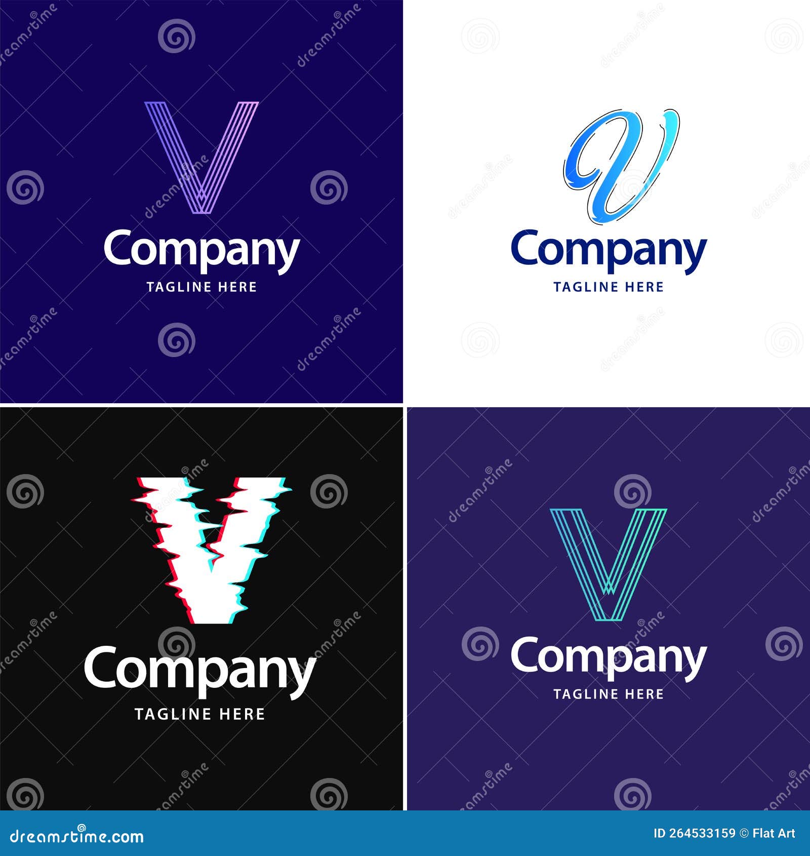 Letter V Big Logo Pack Design Creative Modern Logos Design for Your ...