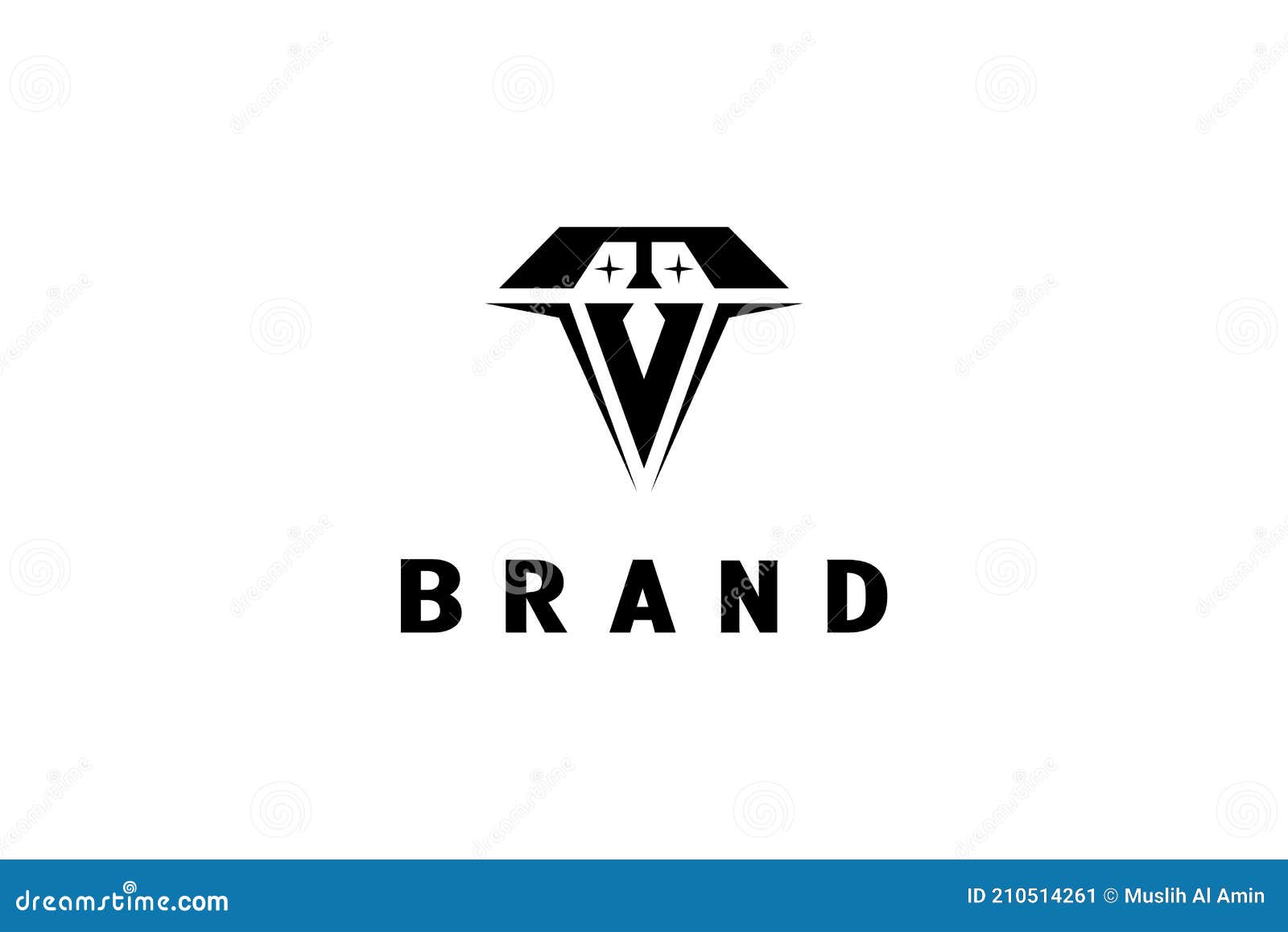 Letter V Bird Logo stock vector. Illustration of logo - 210514261