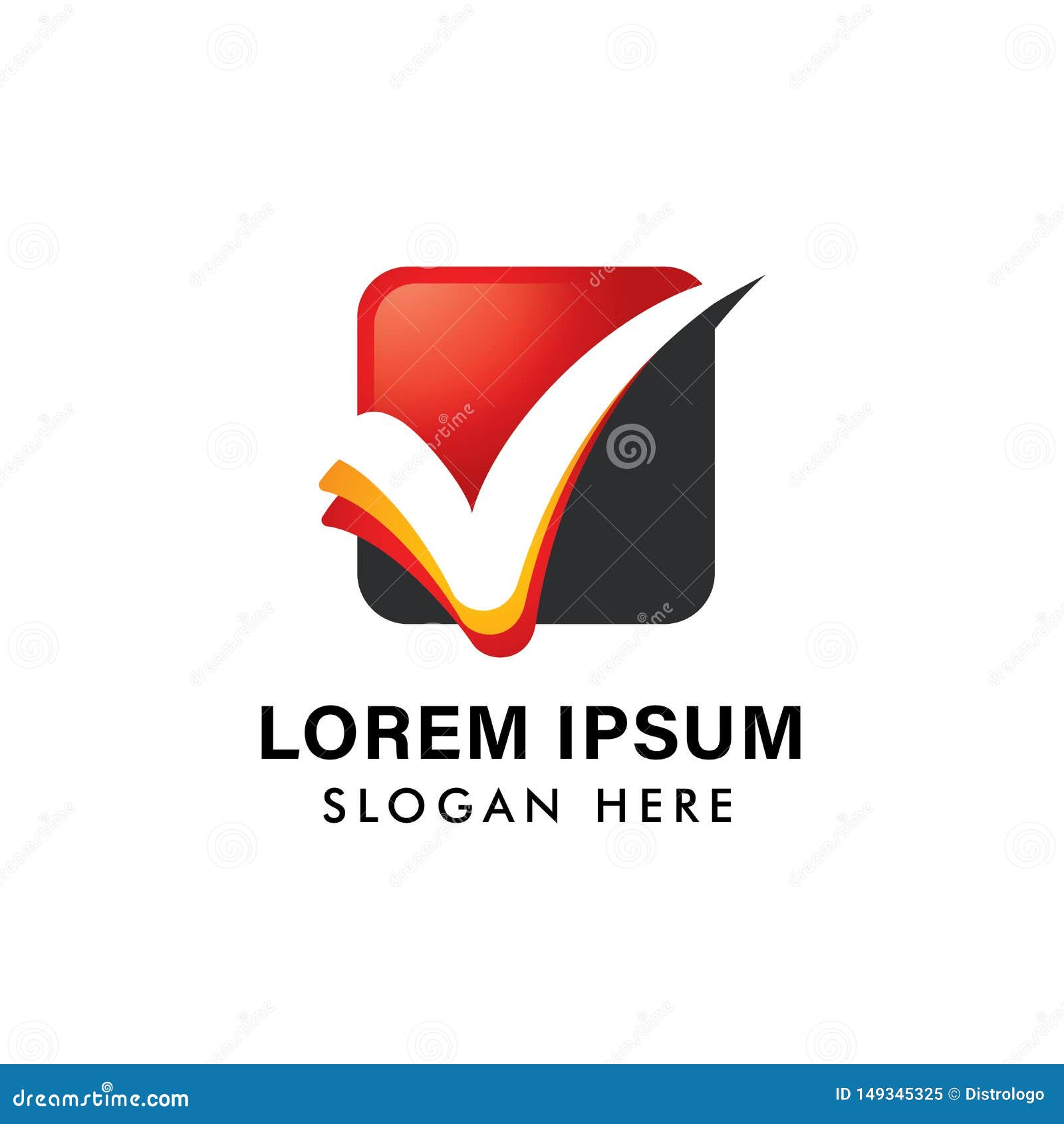 Letter V Check Mark Logo Icon Vector Template. Vote Icon Symbol Design ...