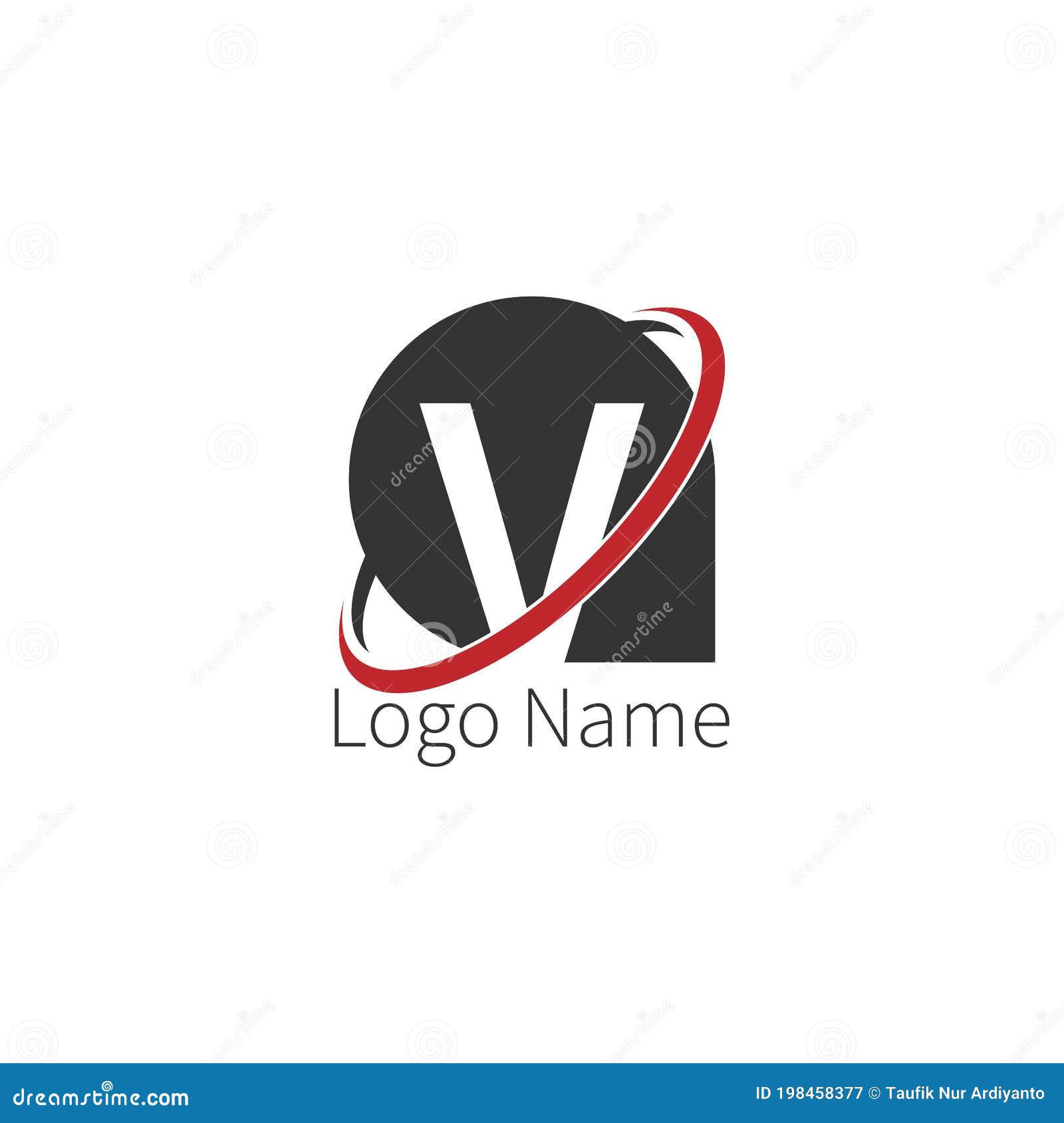 Letter V Circle Icon Logo, Design Letter + Icon Circle Concept Stock ...