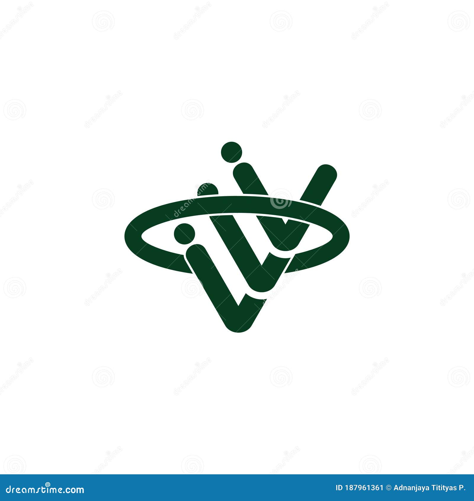 Letter V Circle Motion Design Logo Vector Stock Vector - Illustration ...