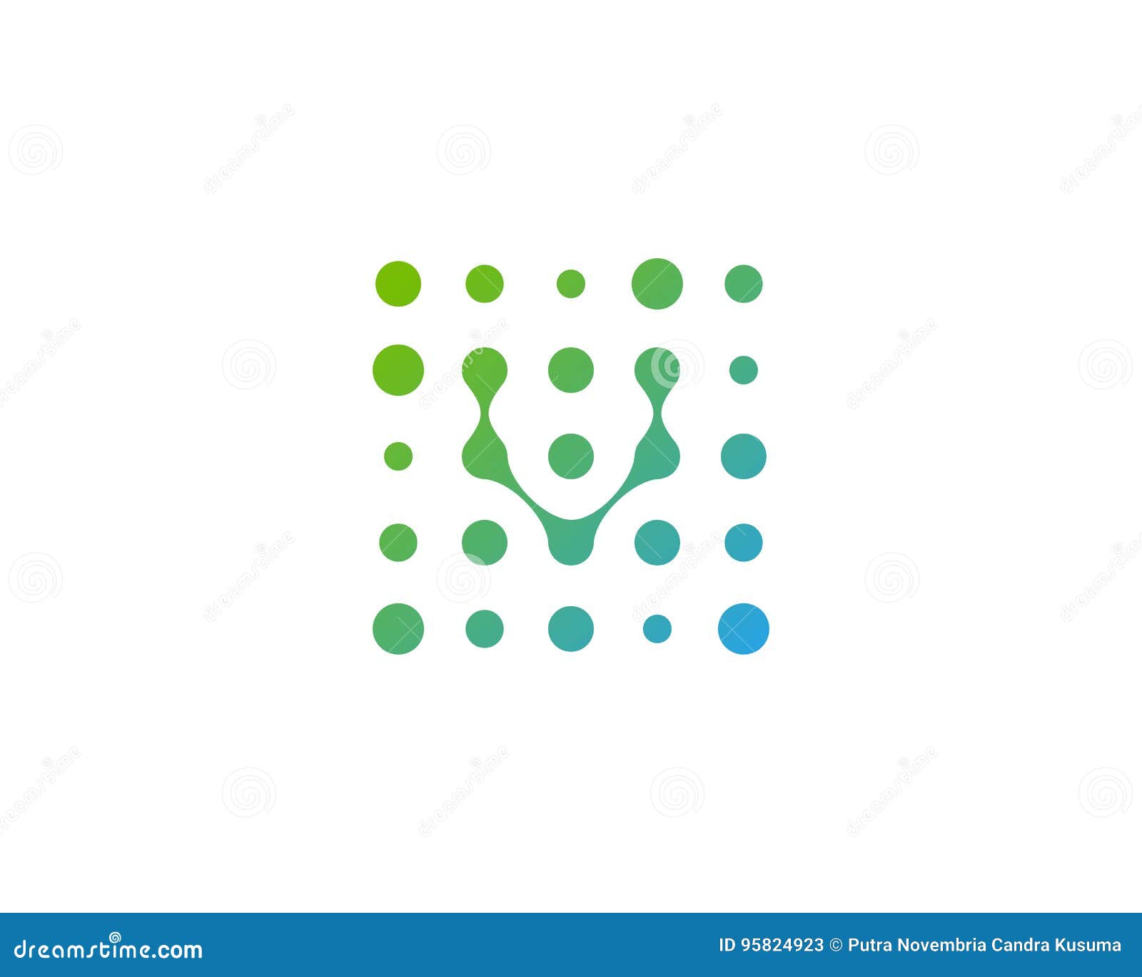 Letter V Dot Icon Logo Design Element Stock Vector - Illustration of ...