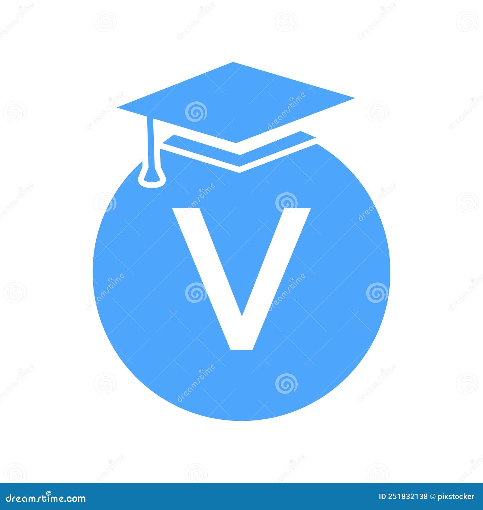 Letter V Education Logo Template. Education Logotype Concept with ...