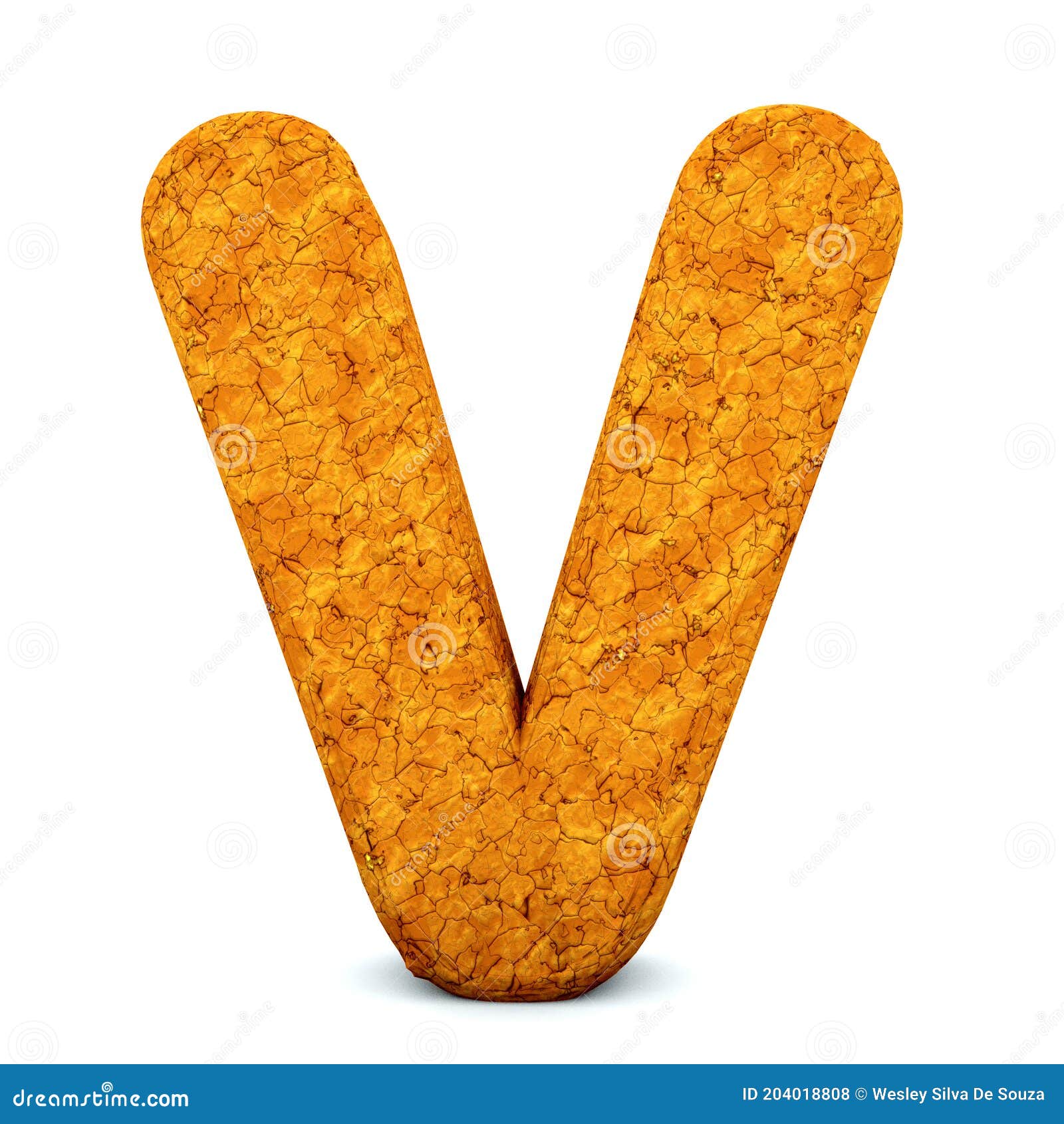 Letter V, Font Soil Drought Cracked, Dry Mud Alphabet, Path Save Stock ...