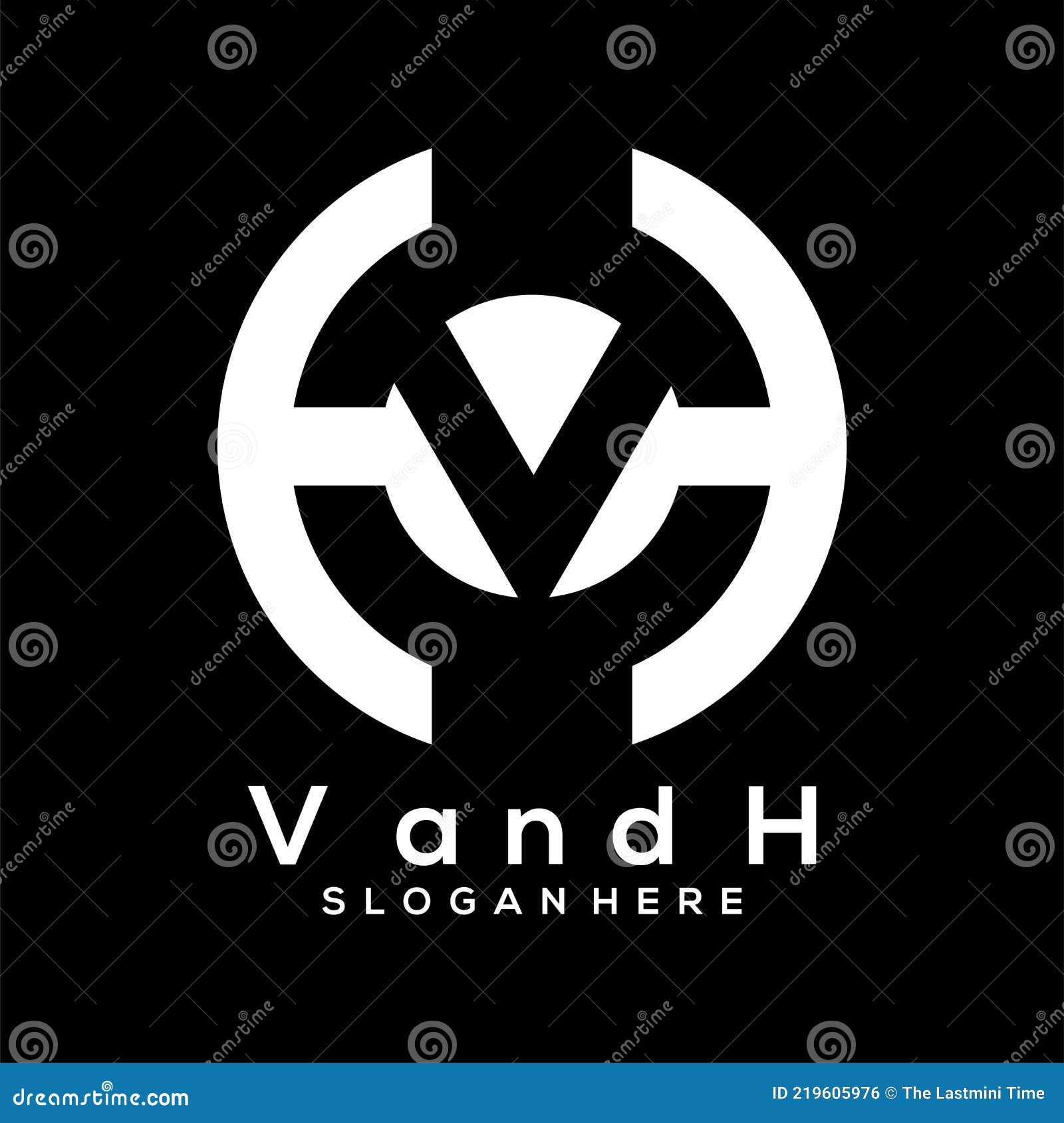 LETTER V H LOGO DESIGNS stock vector. Illustration of modern - 219605976