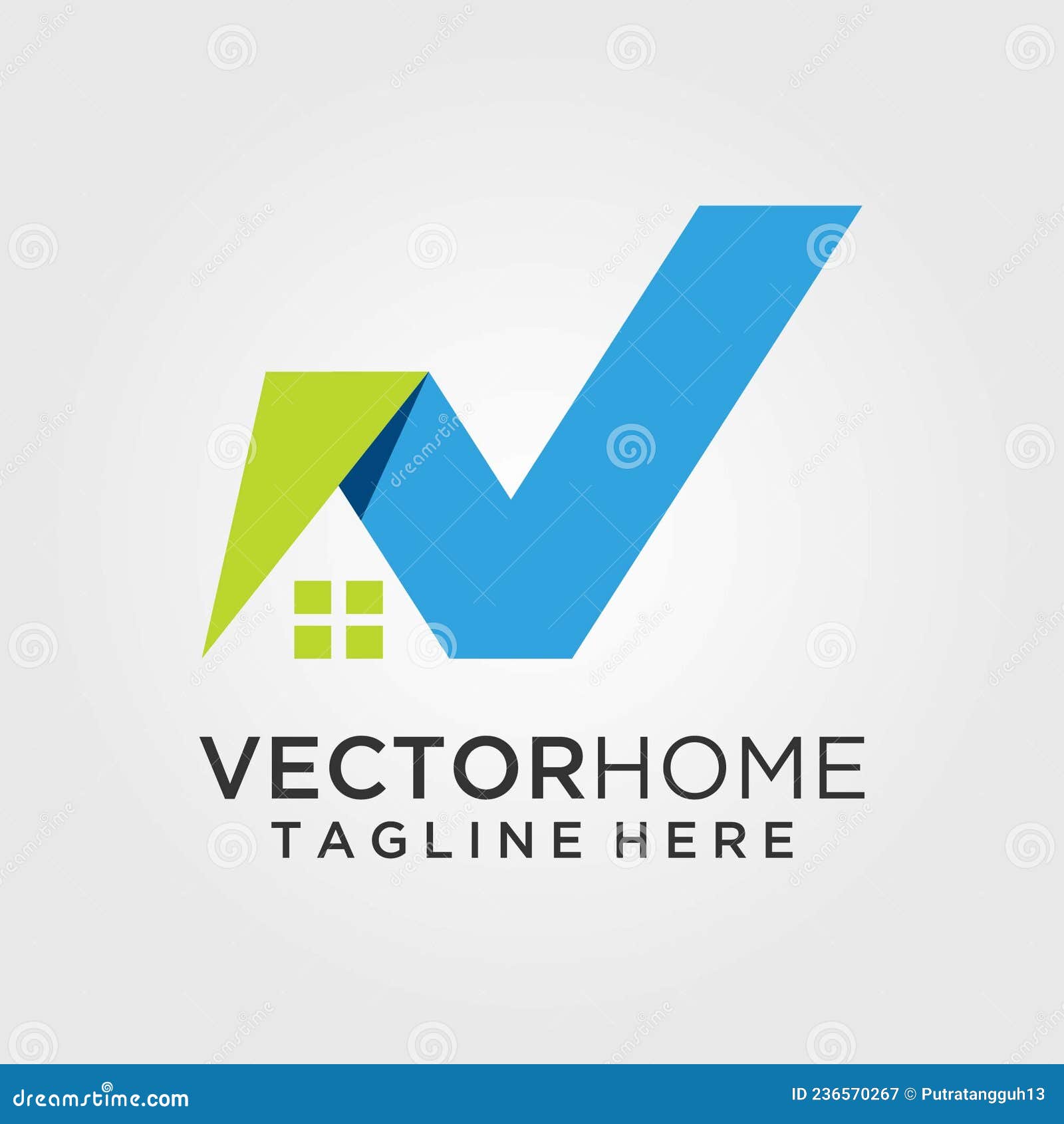Letter V home logo design stock vector. Illustration of house - 236570267