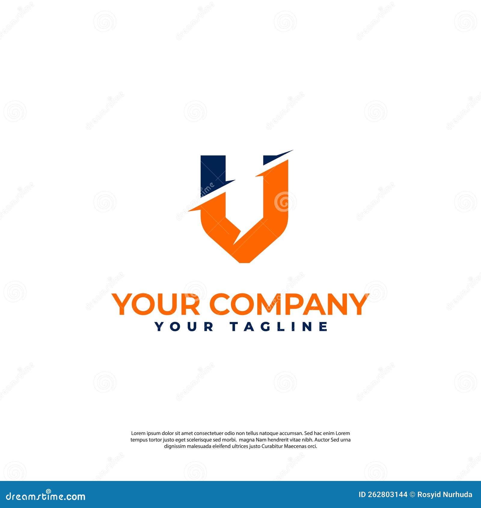 Letter V Initial Logo in Modern Minimalist Style Stock Vector ...