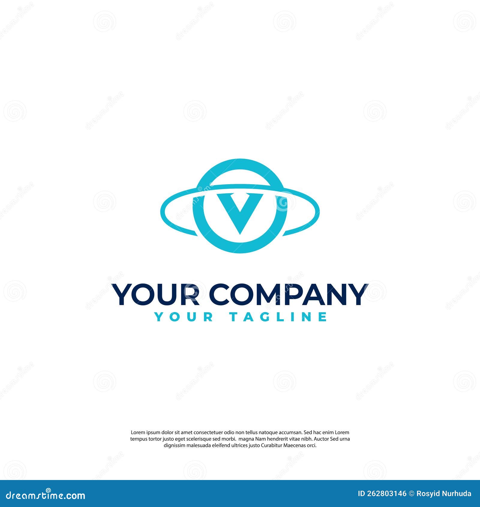 Letter V Initial Monogram Logo in Modern Minimalist Style Stock Vector ...
