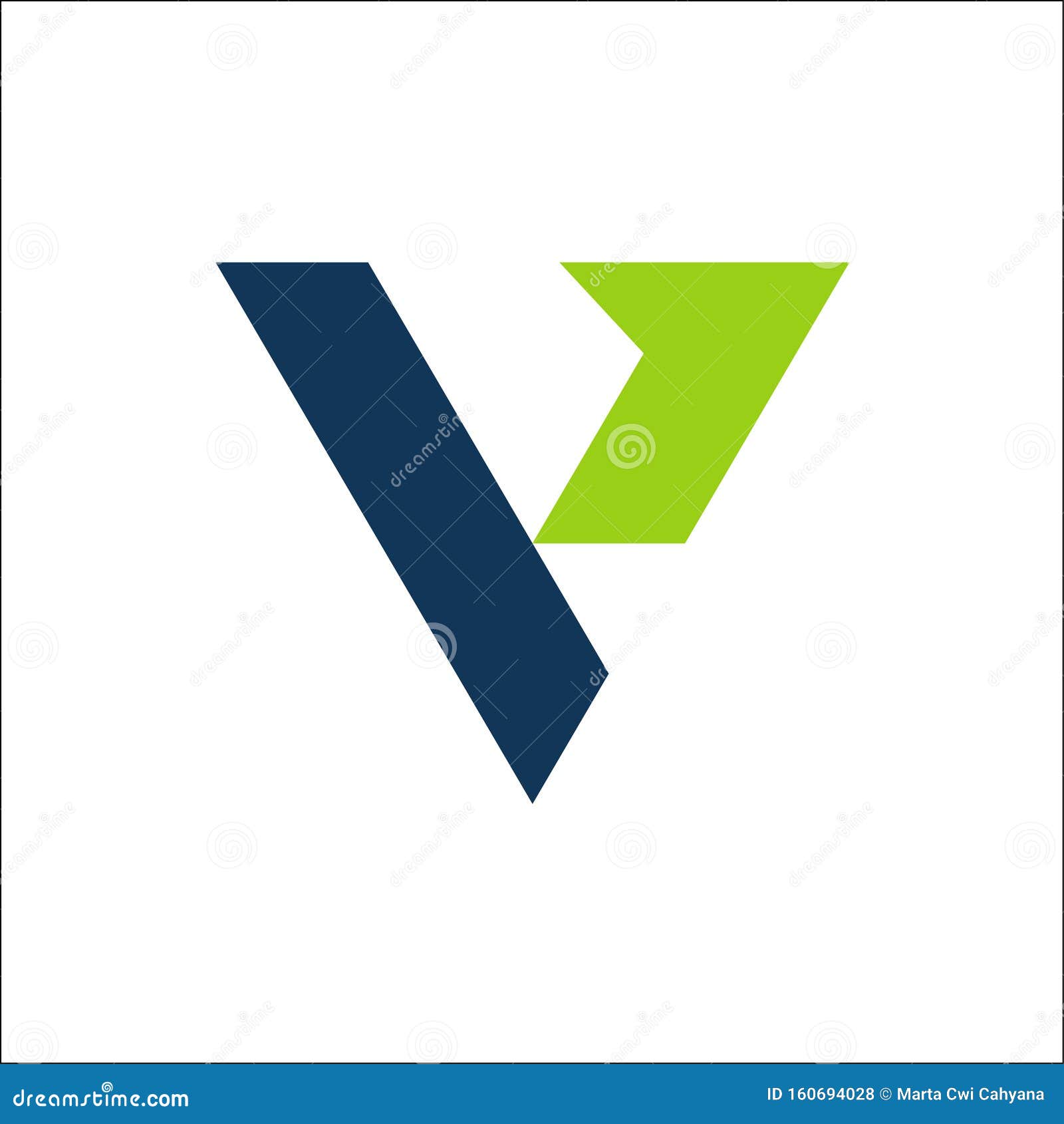 Letter V Initials Logo Vector Template Stock Vector - Illustration of ...