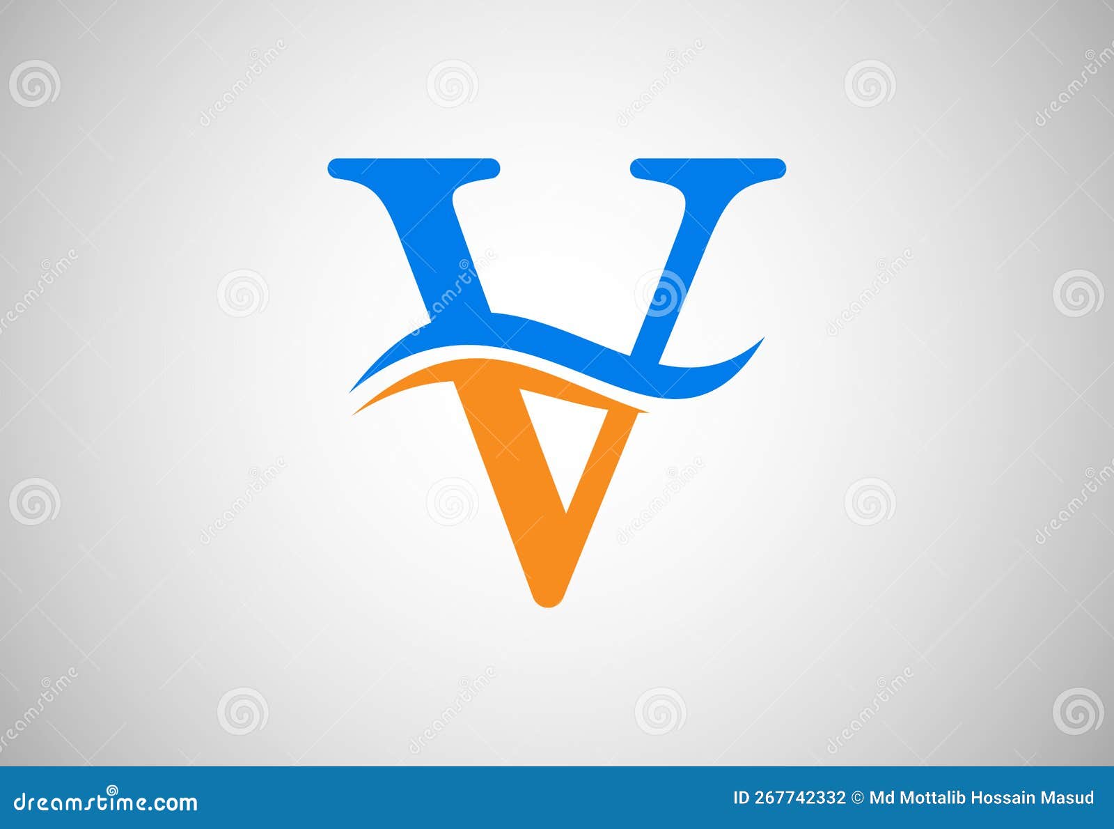 Letter V Logo Design Template, Vector Illustration Stock Illustration ...