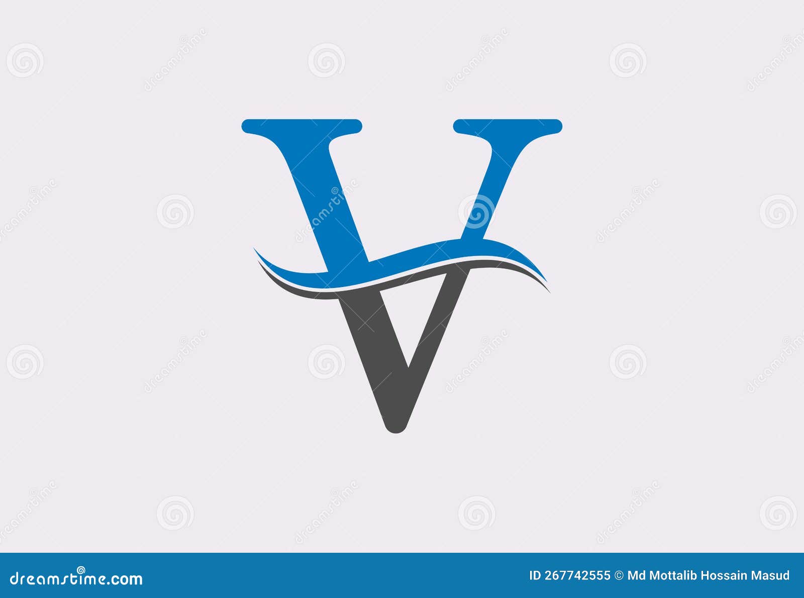 Letter V Logo Design Template, Vector Illustration Stock Illustration ...