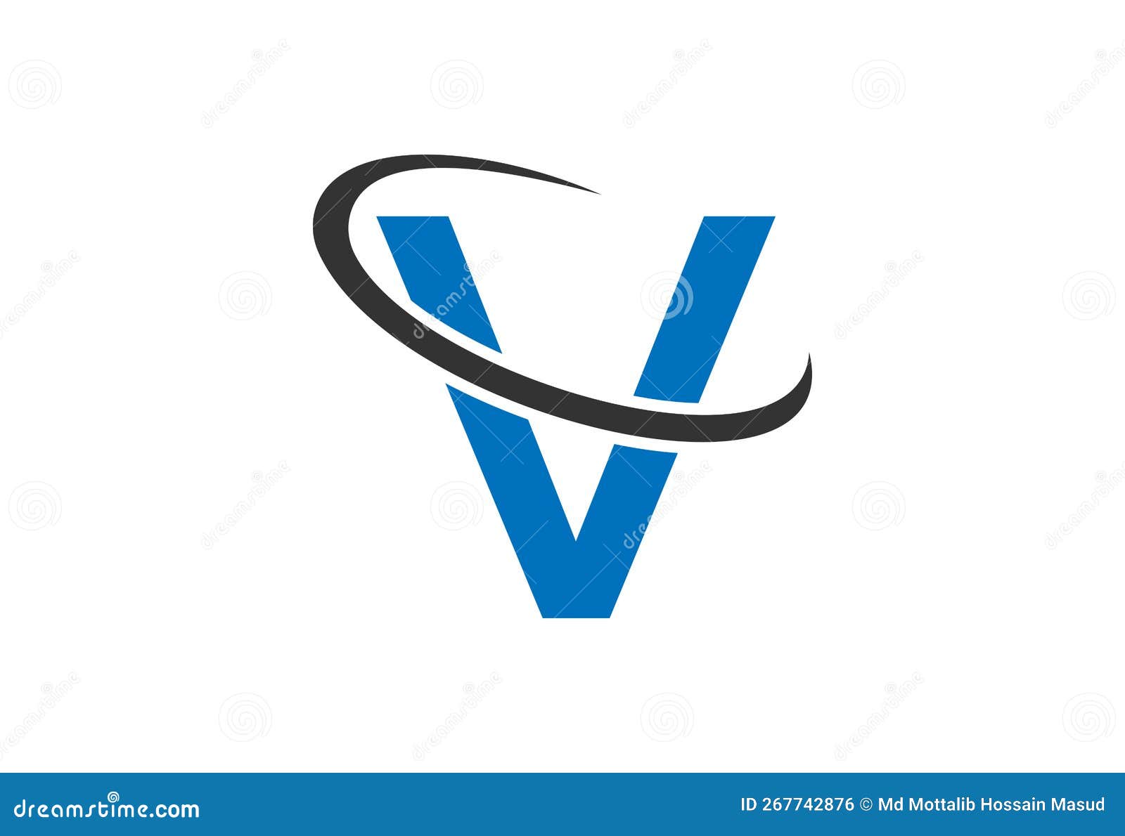 Letter V Logo Design Template, Vector Illustration Stock Illustration ...