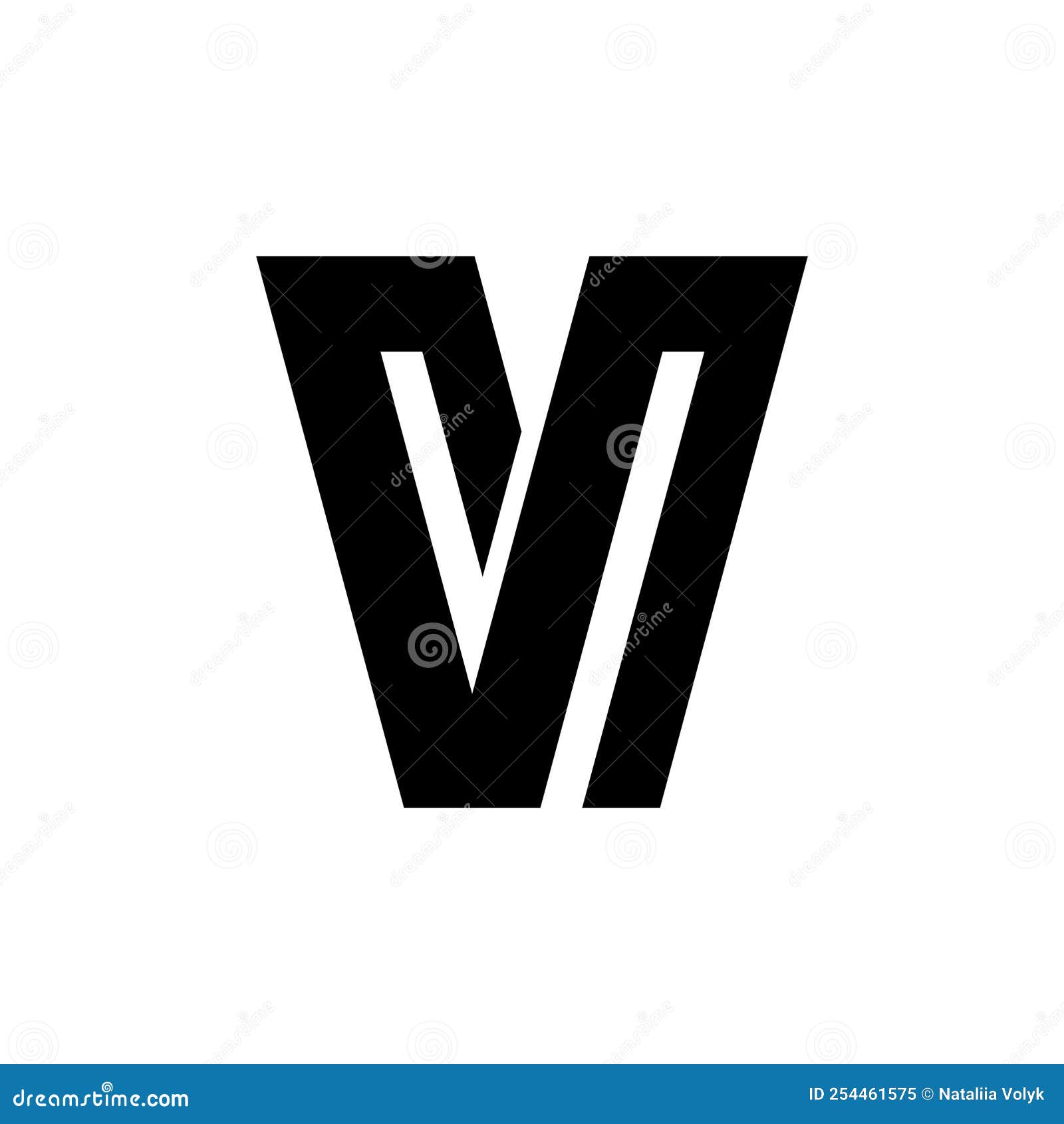 Letter V Logo or Icon Design Stock Vector - Illustration of letter ...