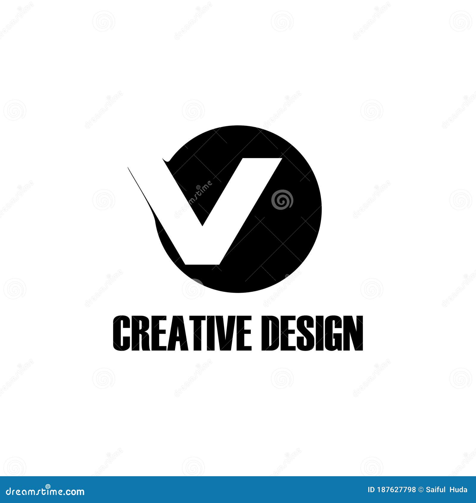 Letter V Monogram Logo Icon Design Vector. Stock Vector - Illustration ...