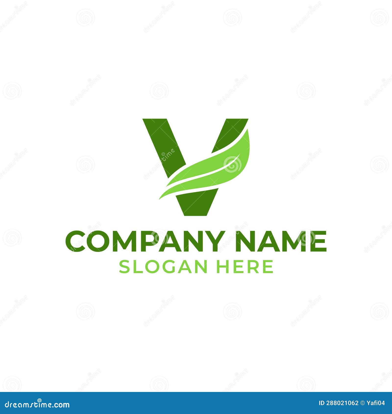 Letter V Logo With Leaf Vector. V Leaf Logo Template, Leaf Logo ...