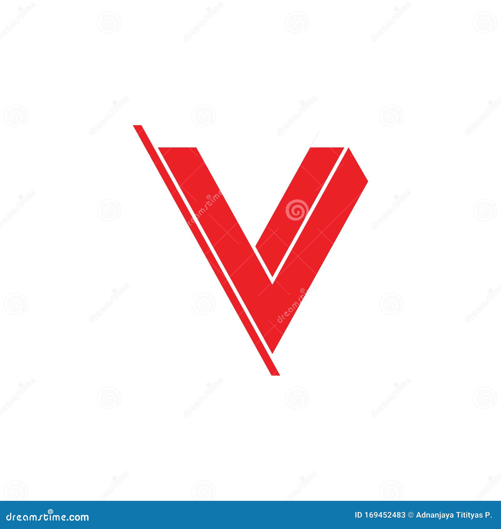 Letter V Motion Slice 3d Gradient Symbol Logo Vector Stock Vector ...