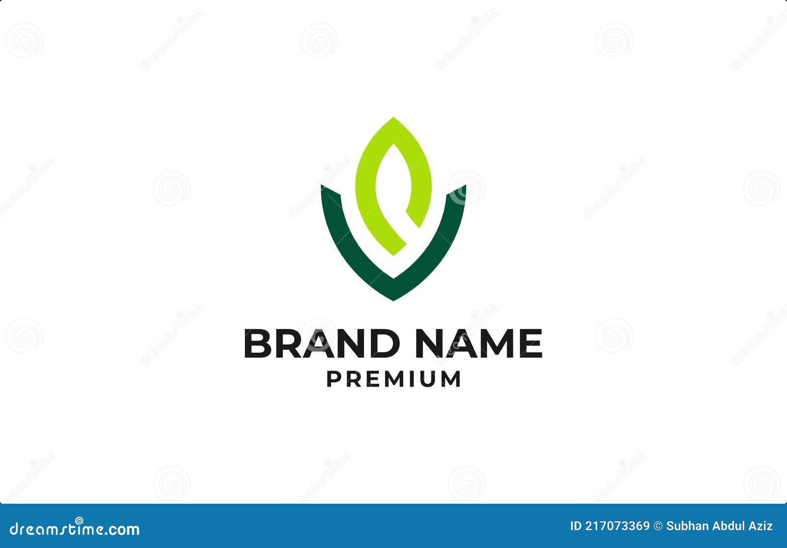 Letter V Nature Green Logo Design Vector Template Stock Vector ...